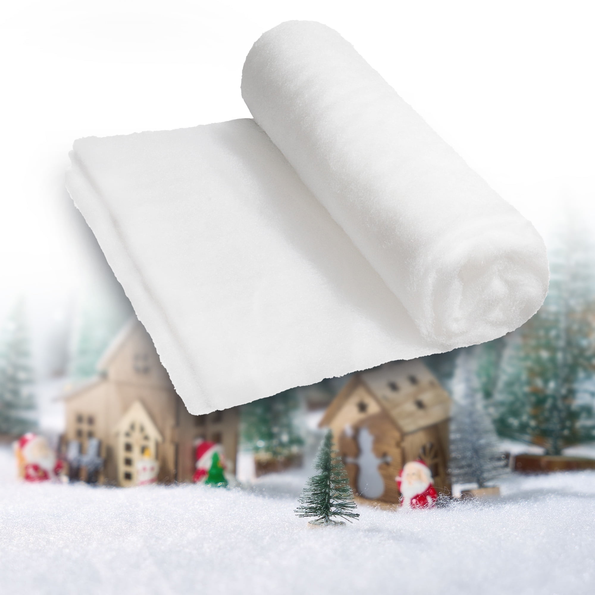 Joyfy Christmas Snow Blankets Roll (1 Pcs), 15 in x 10Ft Soft Thick ...