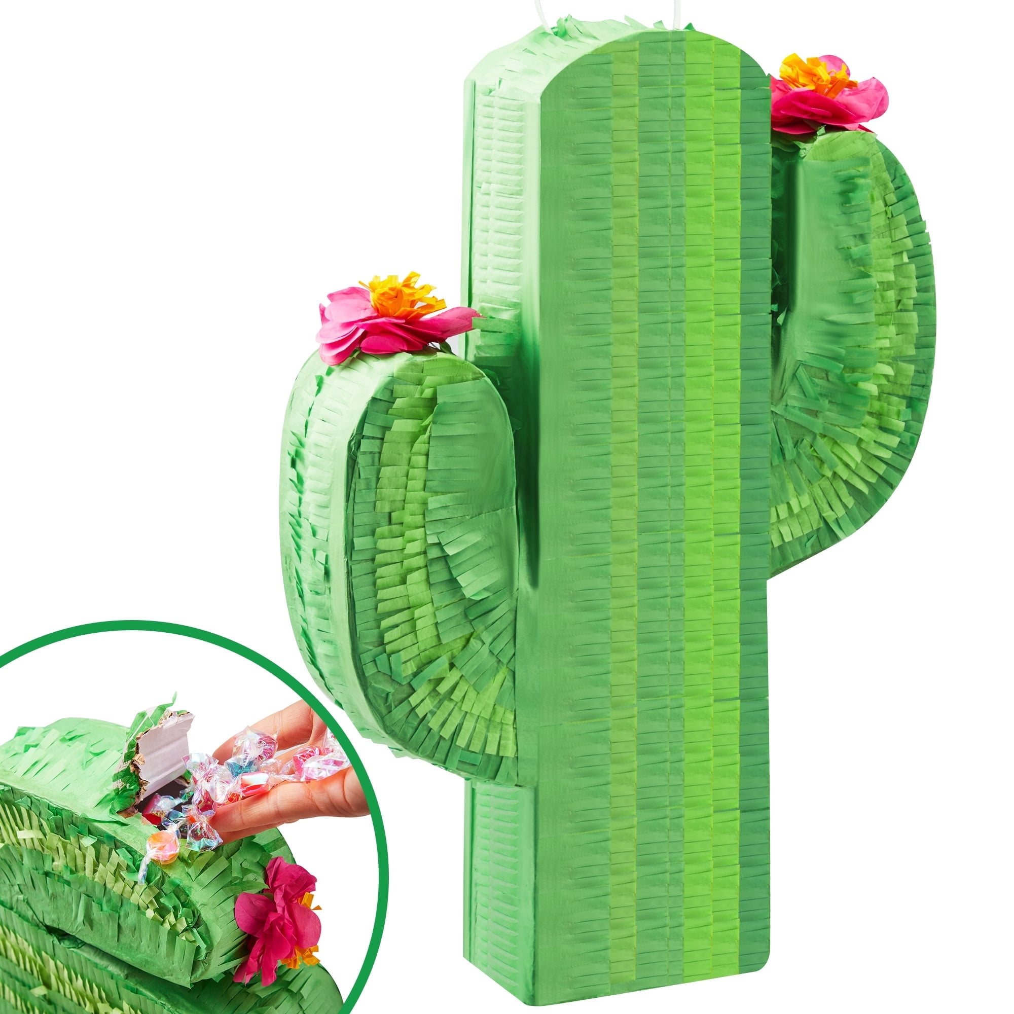 SYNCFUN Cactus Pinata for Cinco De Mayo, Birthday, Fiesta Taco, Luau ...