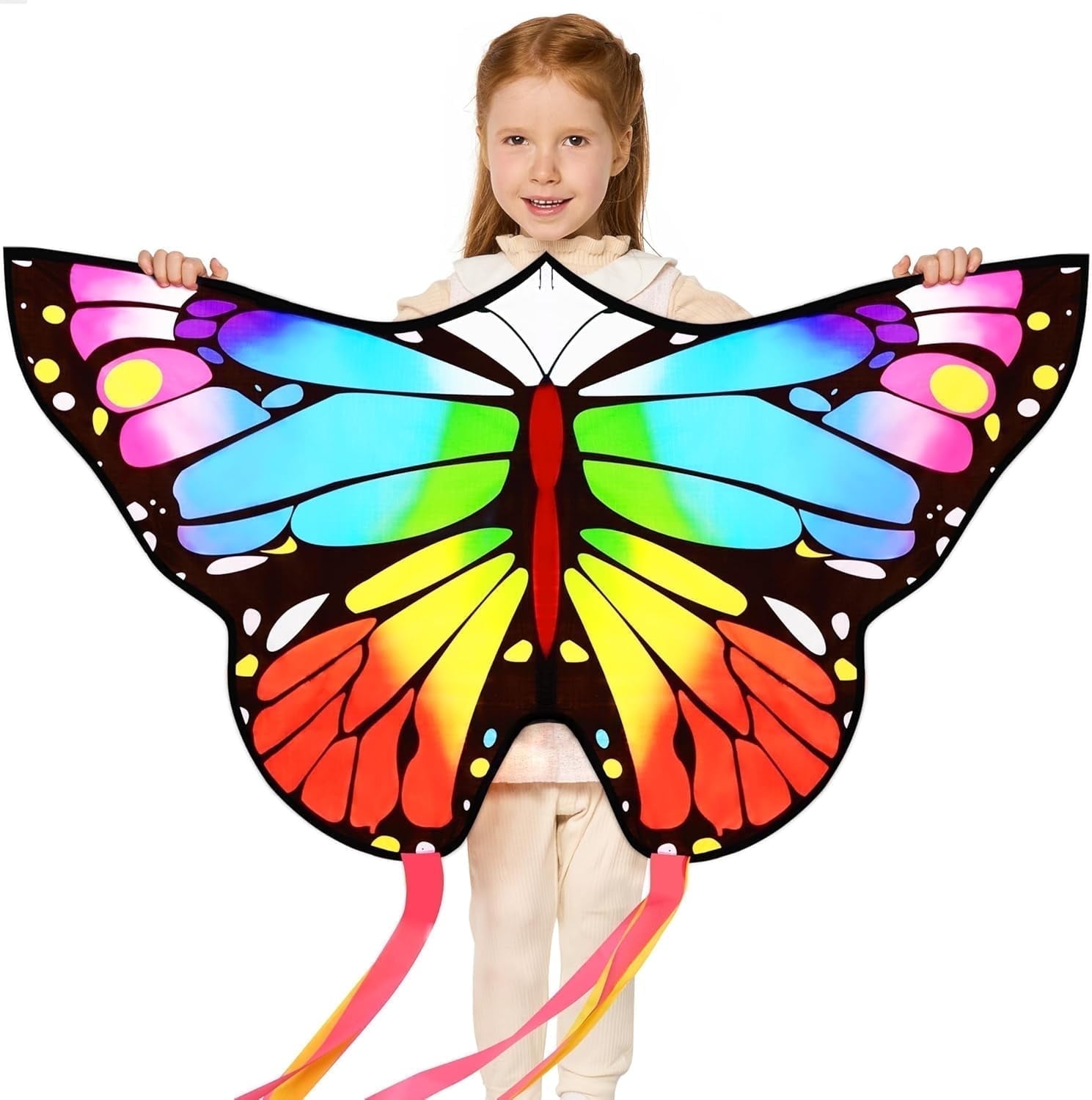 Joyfy Colorful Butterfly Kites Red– Easy to Fly for Kids and Adults ...