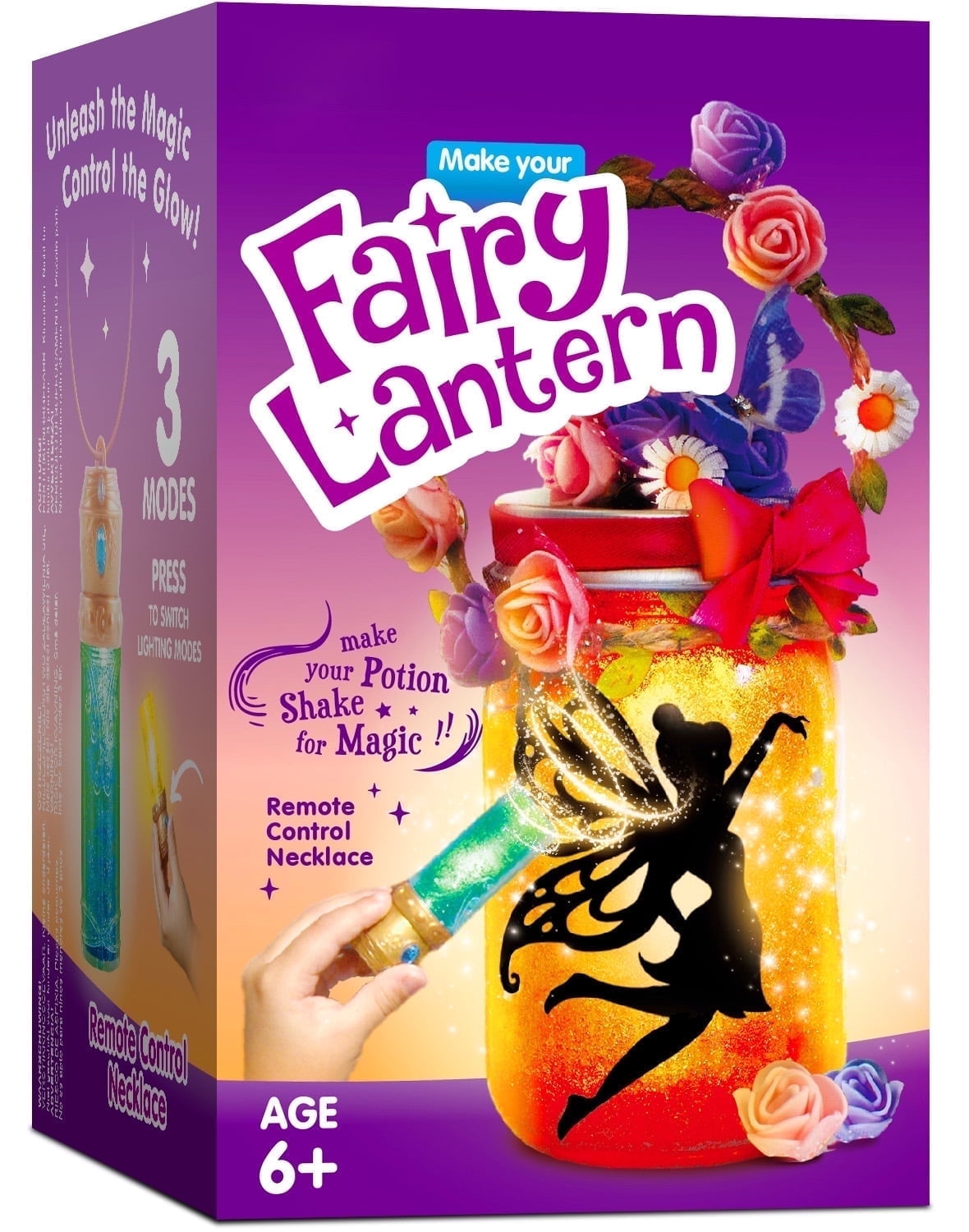 Syncfun DIY Fairy Lantern Craft Kit, 2-in-1 Jar Night Light, Arts ...