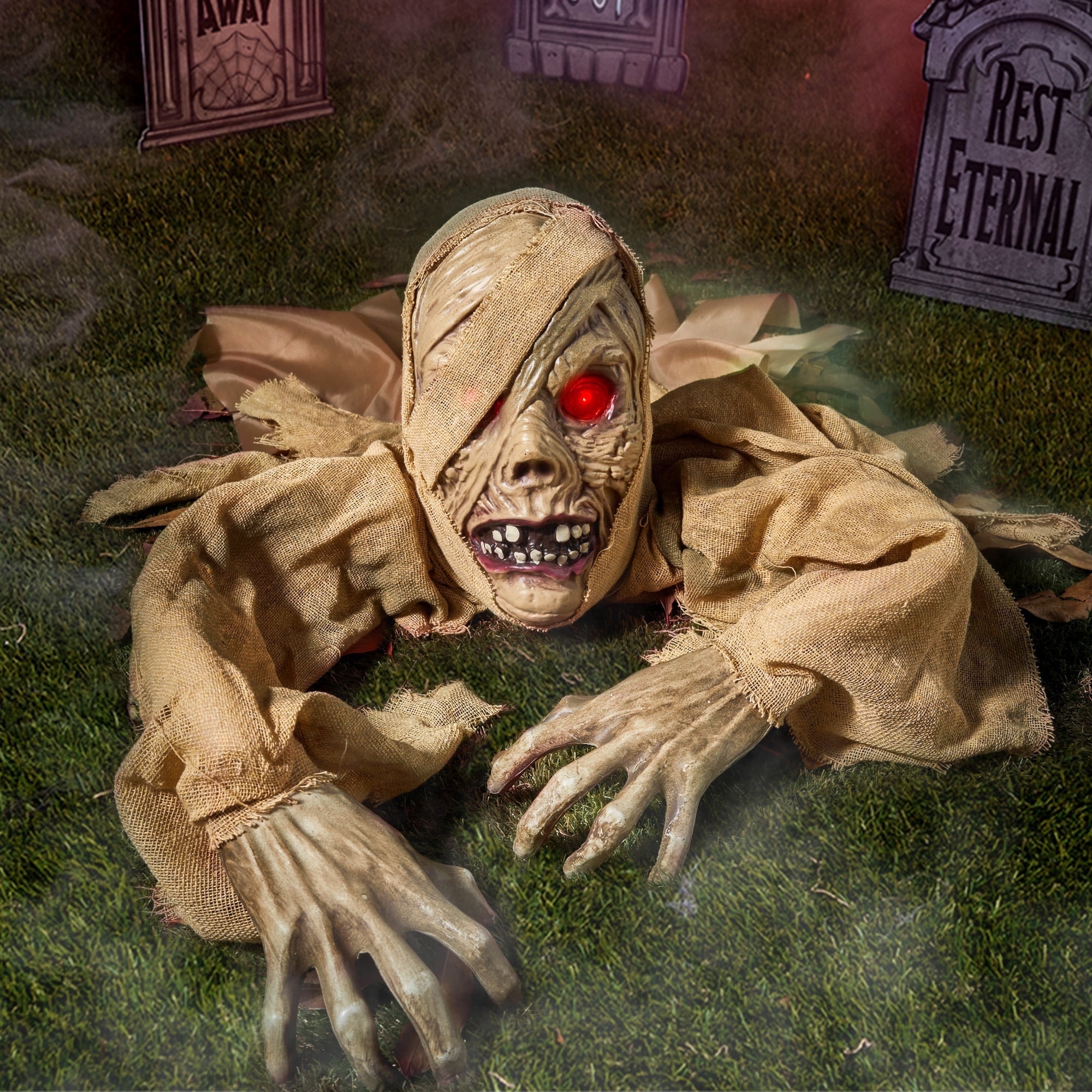 Joyfy Halloween Groundbreaker Halloween Decorations Zombie with Sound ...
