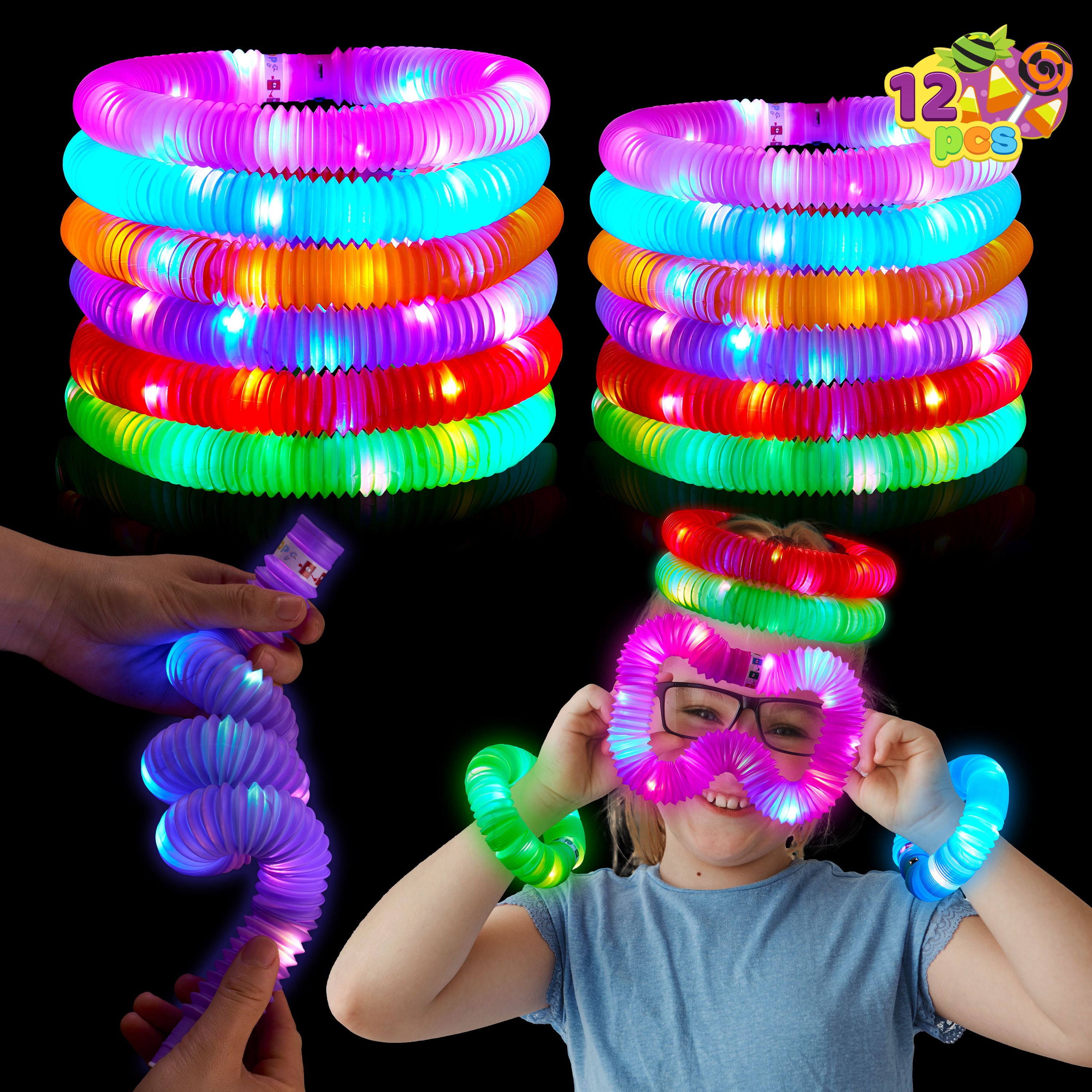 Joyfy 12PCS Halloween Glow Sticks, 6 Colors Glowsticks for Kids Trick ...