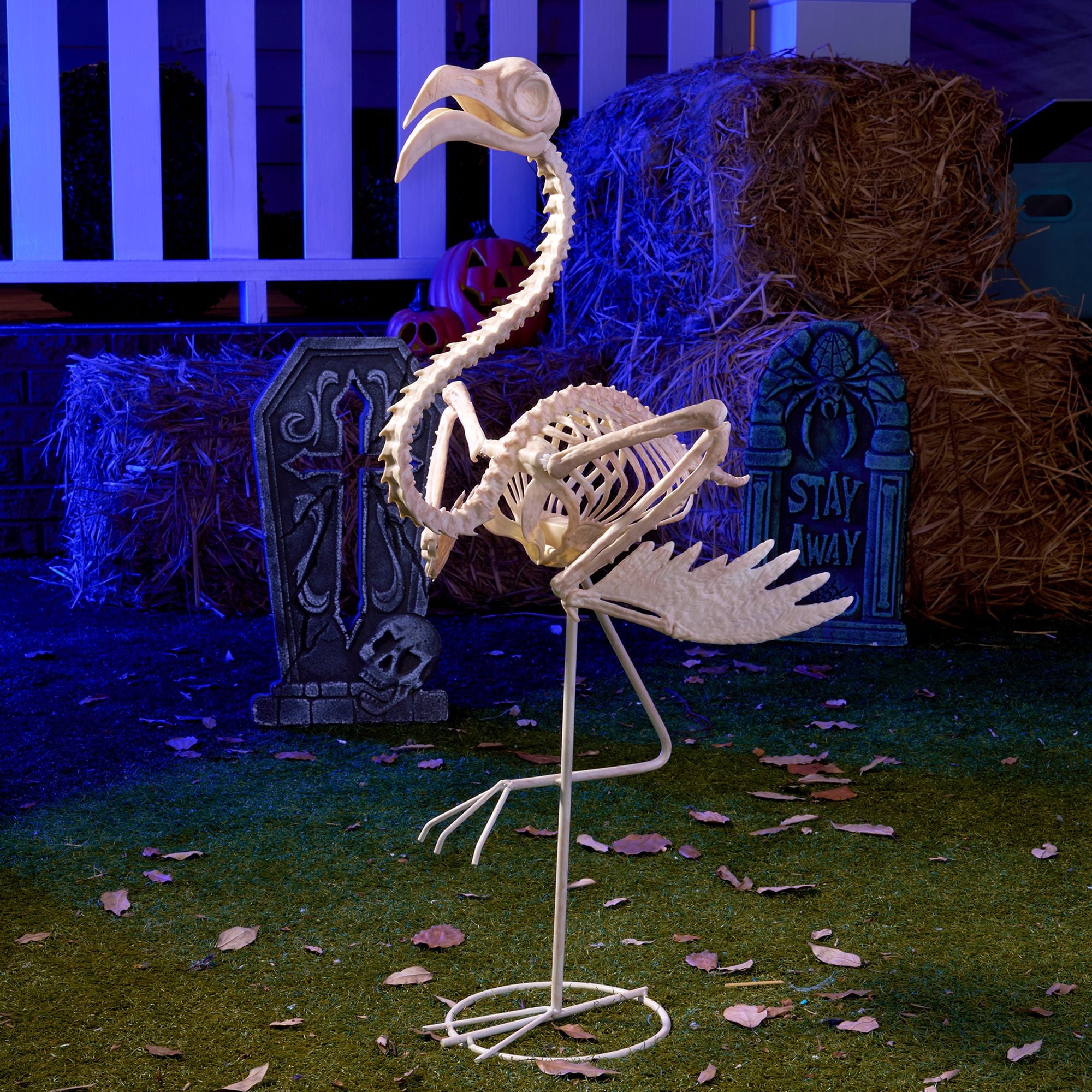 Joyfy Halloween Flamingo Skeleton , 28 Inch Tall Spooky Flamingo ...