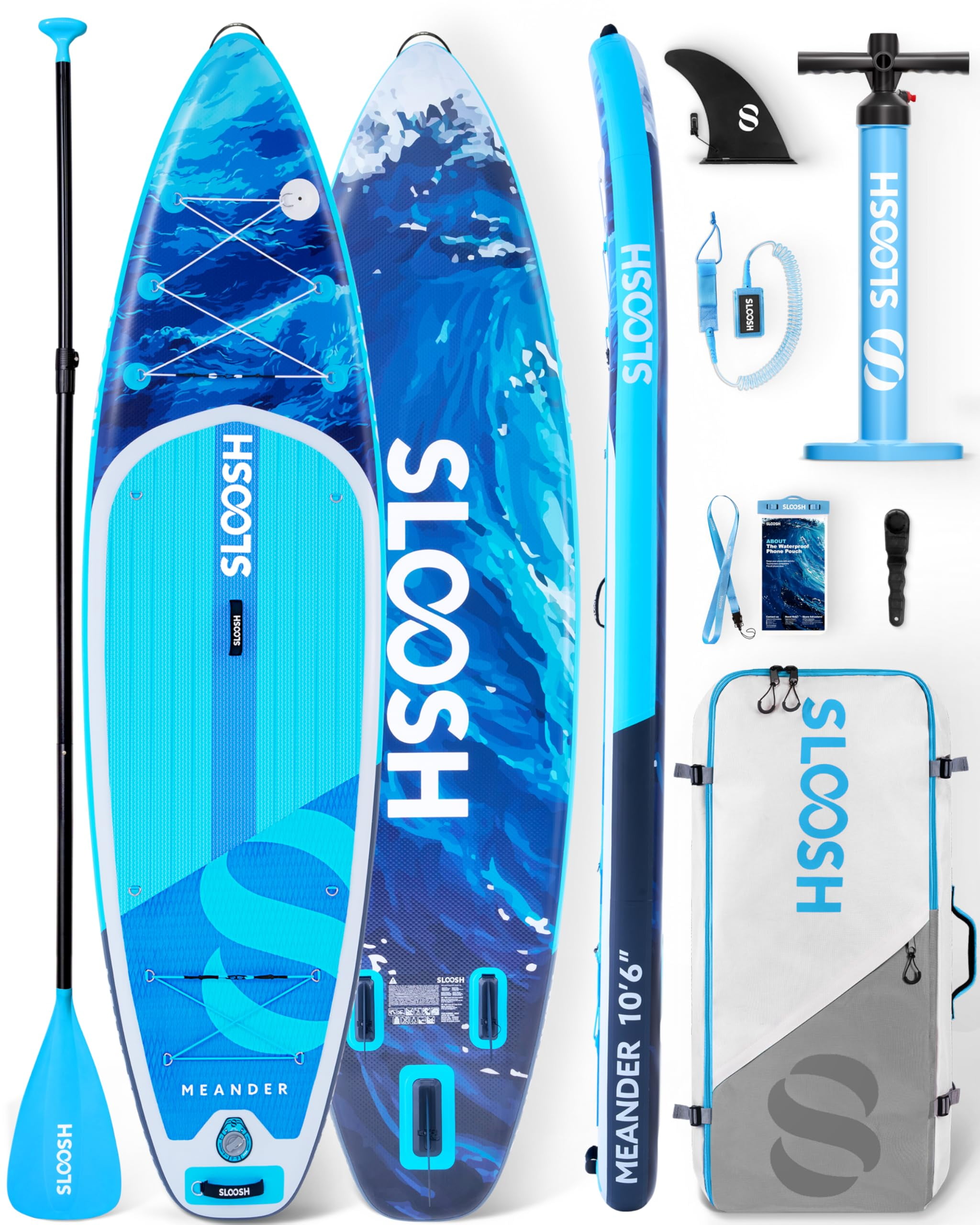 Joyfy Inflatable Stand Up Paddle Board, 10'6" Inflatable Paddle Boards ...