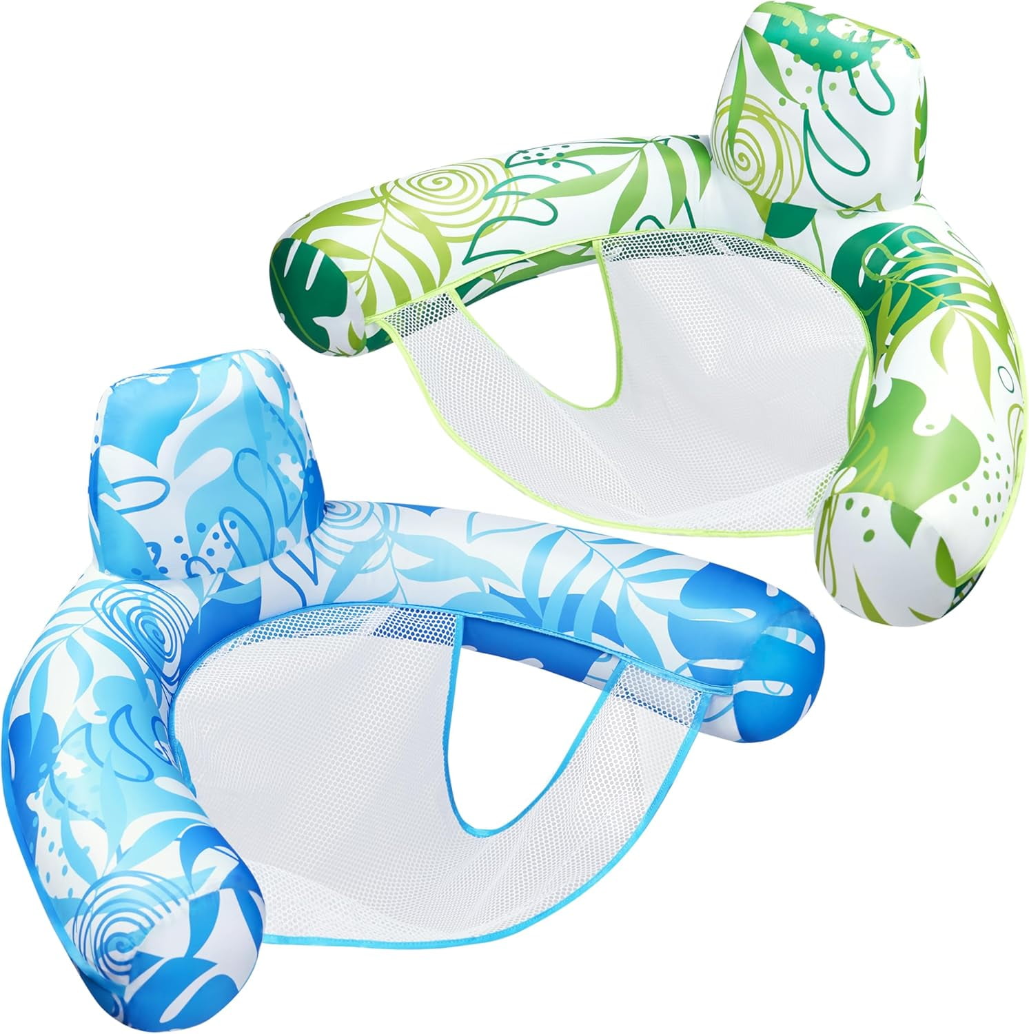 Joyfy Pool Floats Chairs Adult,2 Pack Floating Water Hammock Chair ...