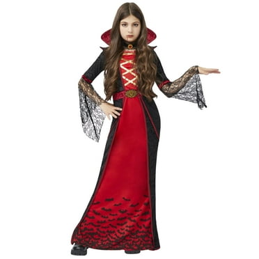 Joyfy Royal Vampire Costume for Girls, Halloween Gothic Victorian ...