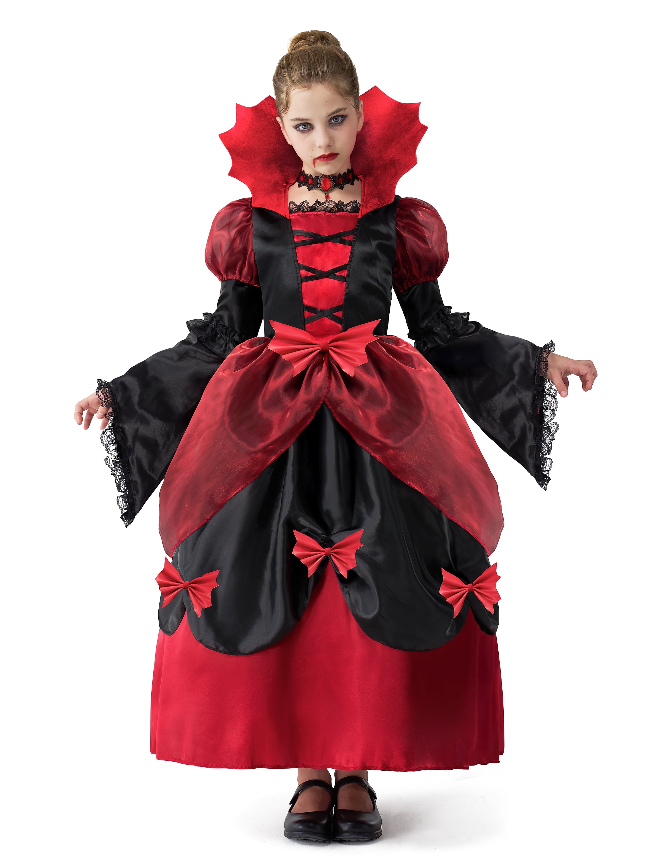 Joyfy Royal Vampire Costume for Girls, Halloween Gothic Victorian ...