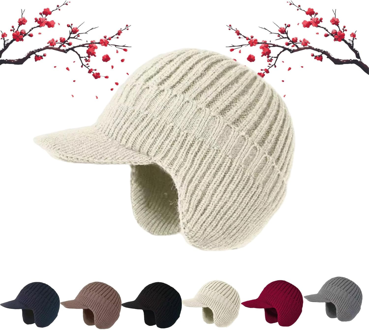 Joyhnny Cozyhead Beanie, Joyhnny Cozy Head Beanie with Brim and Ear ...