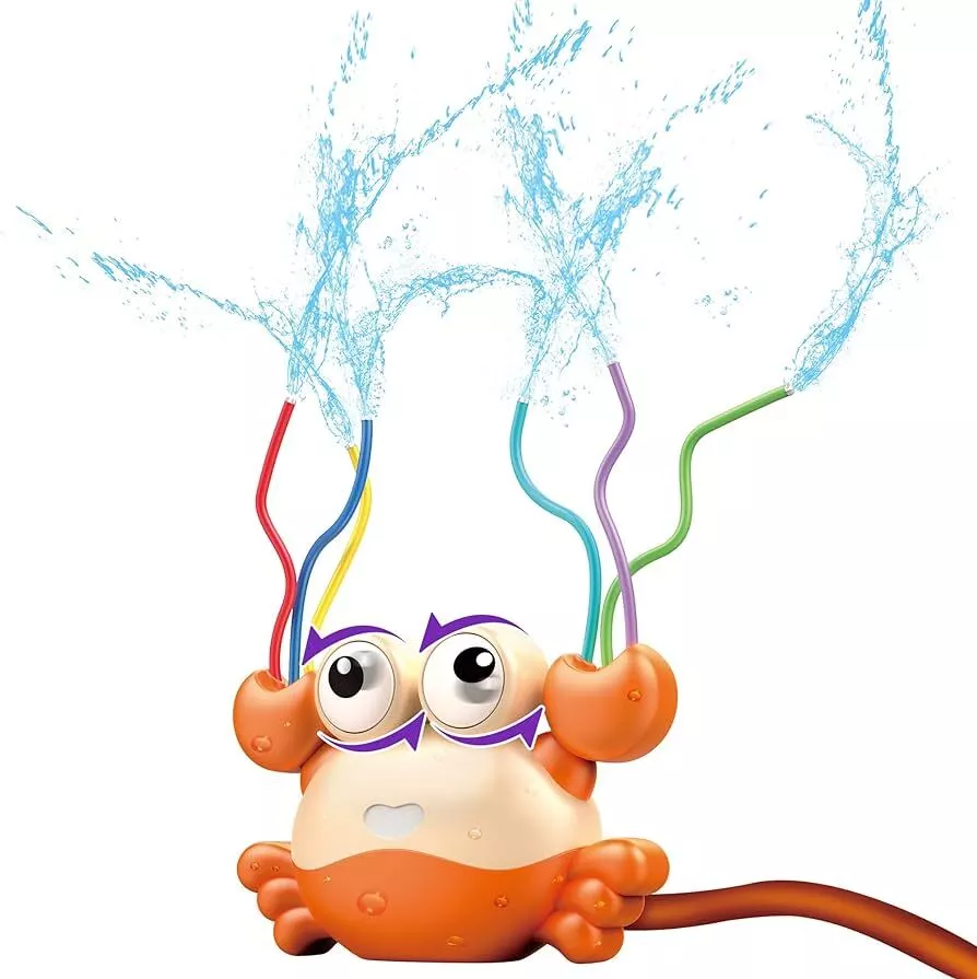 Joyin Crab Outdoor Wiggle Tubes & Spinning Eyes Water Power Kids Fun ...
