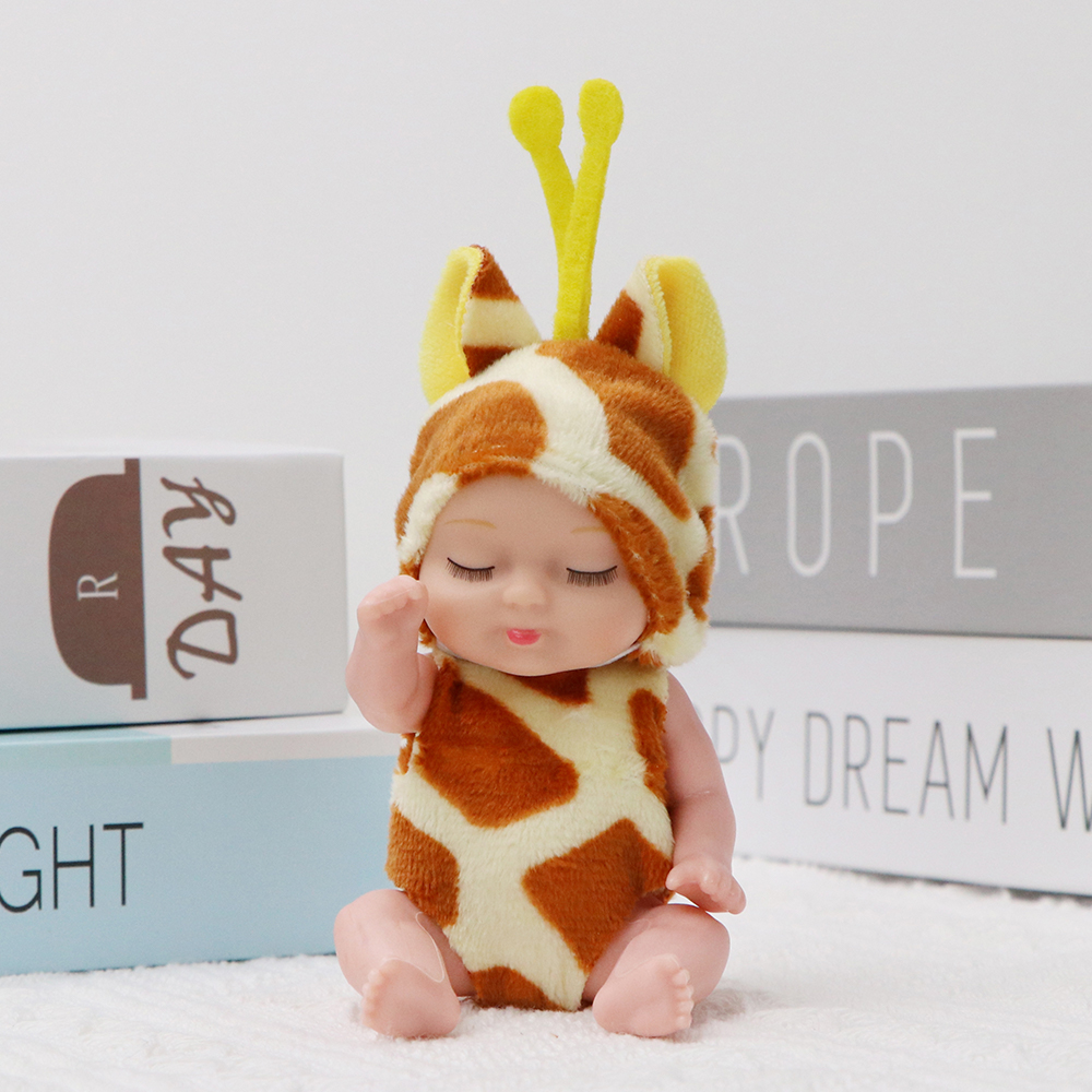 Joyivity 4.3Inch Mini Reborn Baby Dolls Soft Realistic Miniature ...