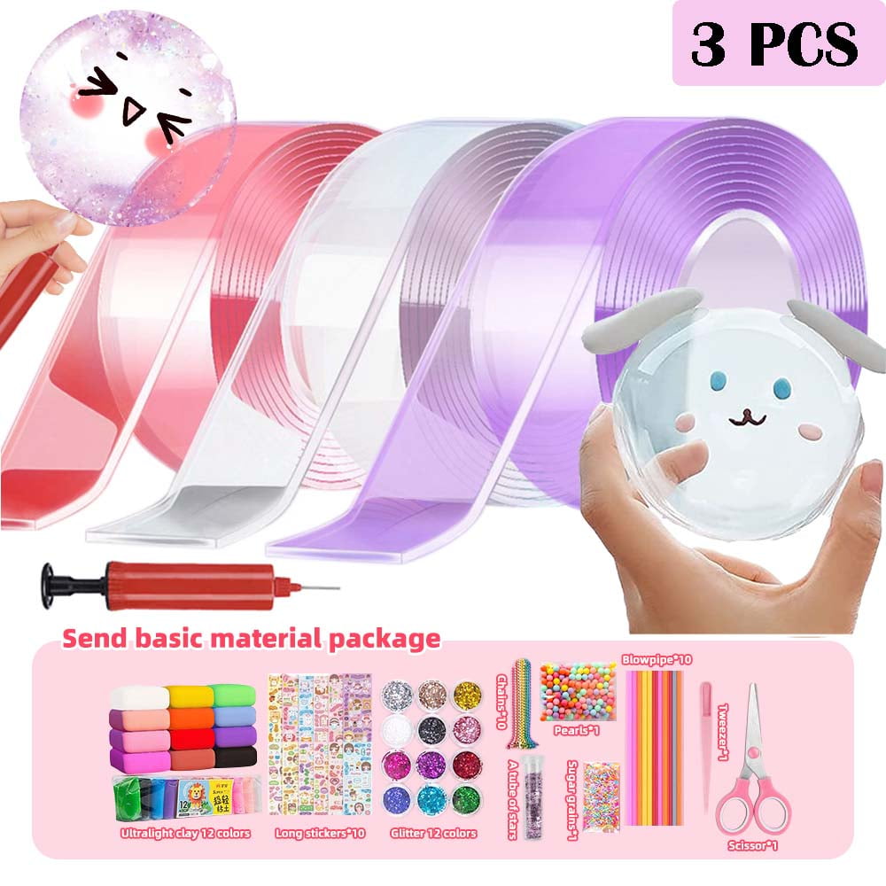 Joyivity Nano Bubble Tape Kit, Nano Tape Plastic Bubbles Balloon DIY ...