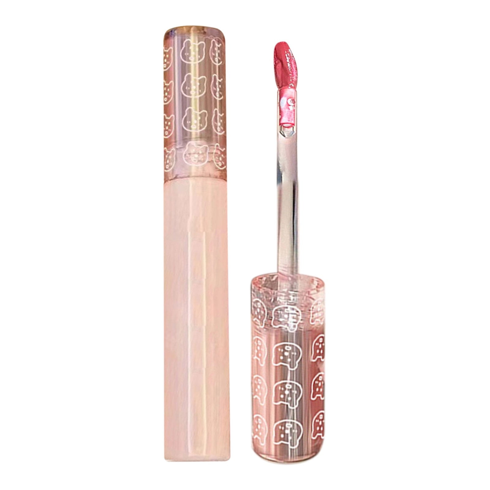 Joykith Bubble Bear Lip Glaze Mirror Water Light Glass Toot Lip Mud ...