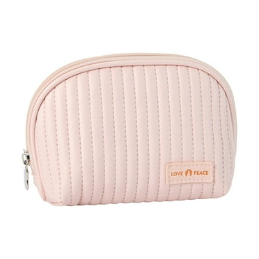 BYB Cute Makeup Bag Mini Cosmetic Pouch For Women Small Quilted Beauty ...