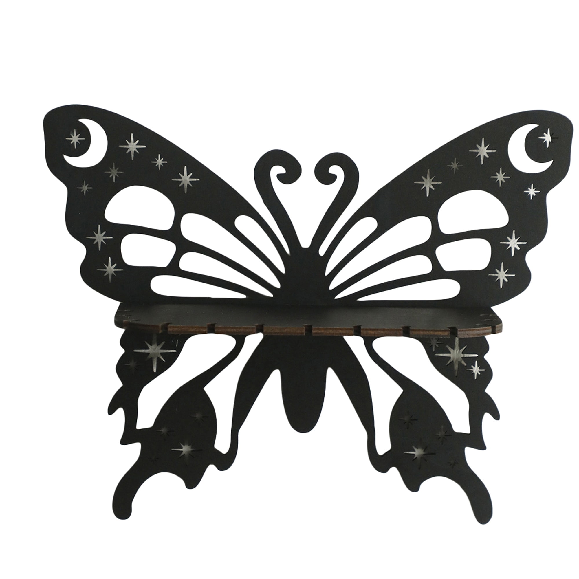 Joylore Floating Wall Shelves Butterfly Shape Hollow Witchy Wooden ...