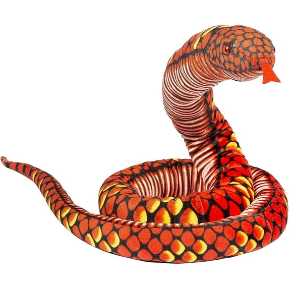 Joylulu 47" Large Snake Stuffed Animal Giant Simulation Snake Plush Toy ...