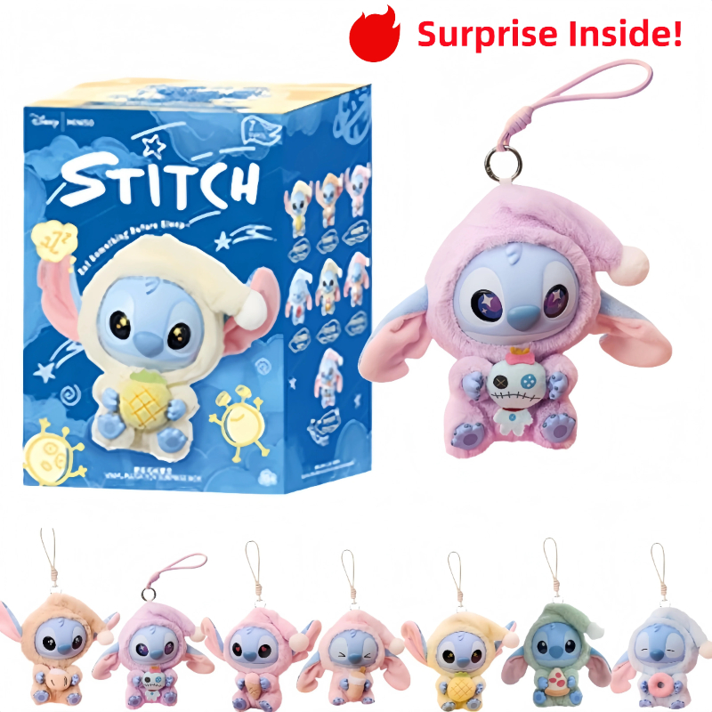 Joylulu 7 Inch Plush Stitch Blind Box Toy – Sleep Series Collectible ...