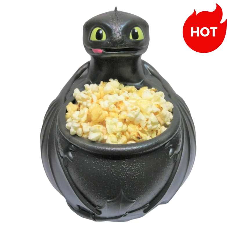 Joylulu Movie Collectible – 7.8" Toothless Popcorn Bucket - Walmart.com