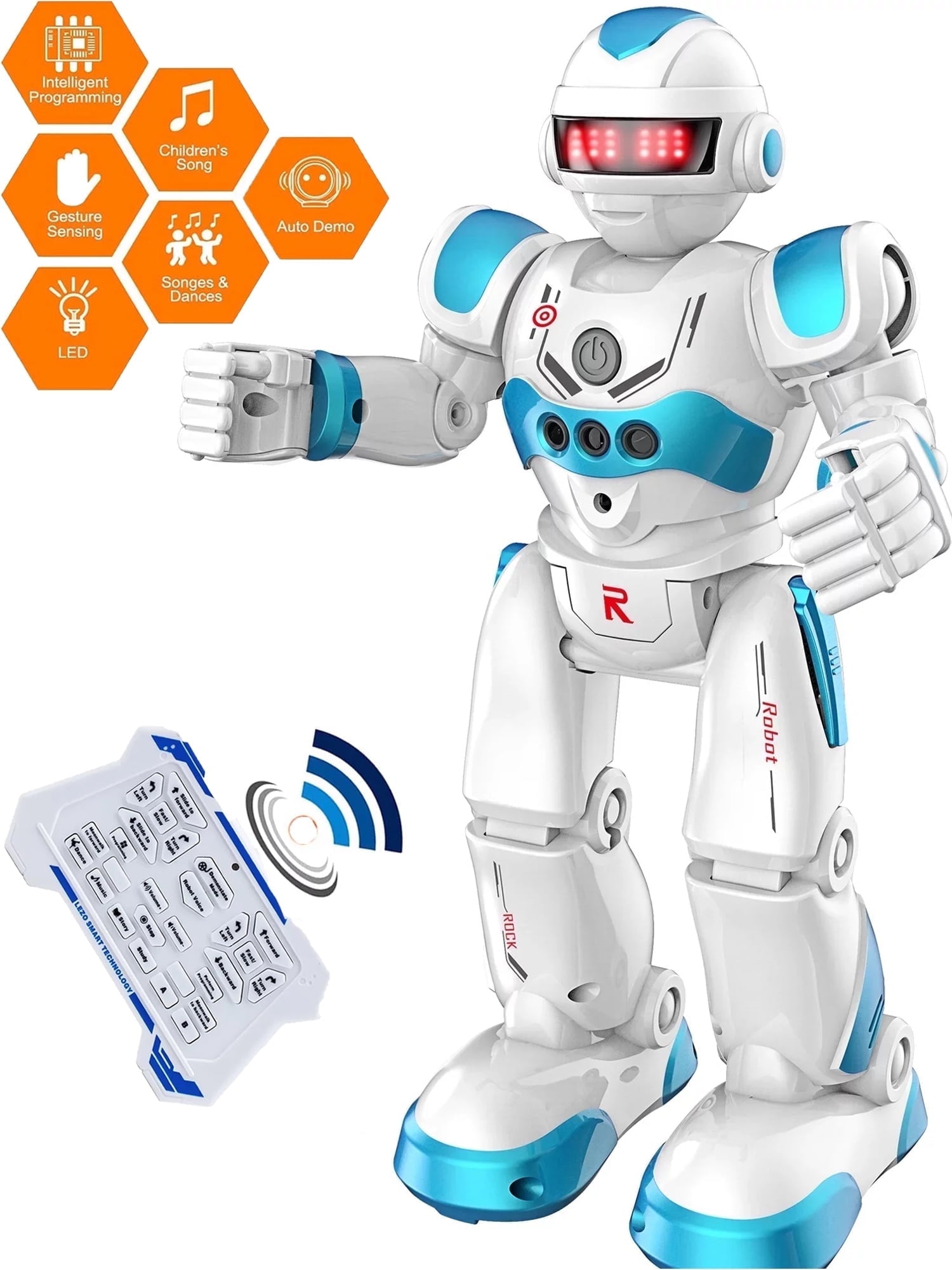Joylulu RC Intelligent Robot Toys for Kids,Smart Educational Robot Toy ...