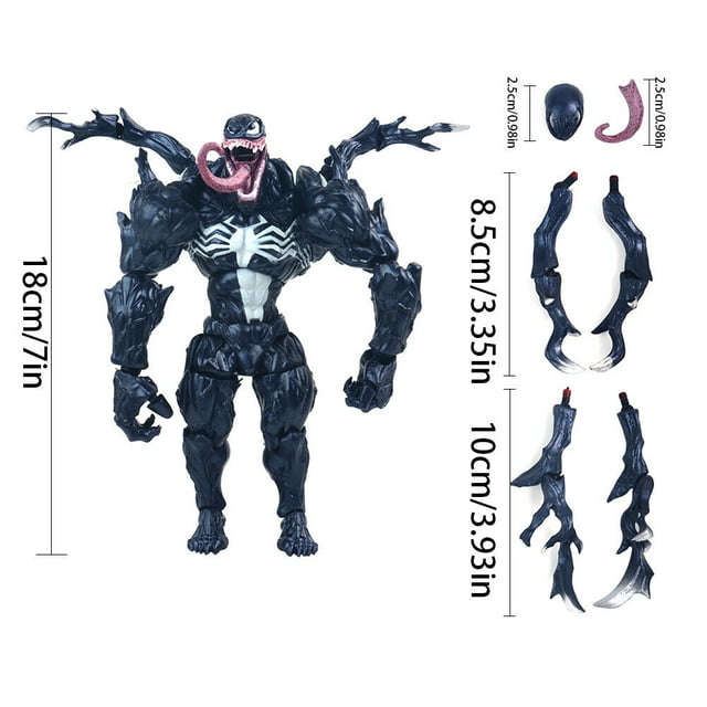 Joylulu Venom Carnage Action Figure Collectible Venom Doll PVC Figure ...