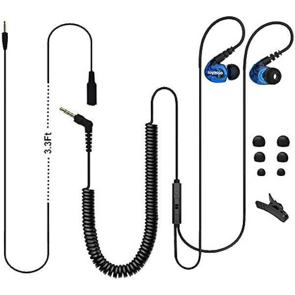 Joymiso 16Ft Extra Long Cord Earbuds Headphones for TV PC Laptop with ...