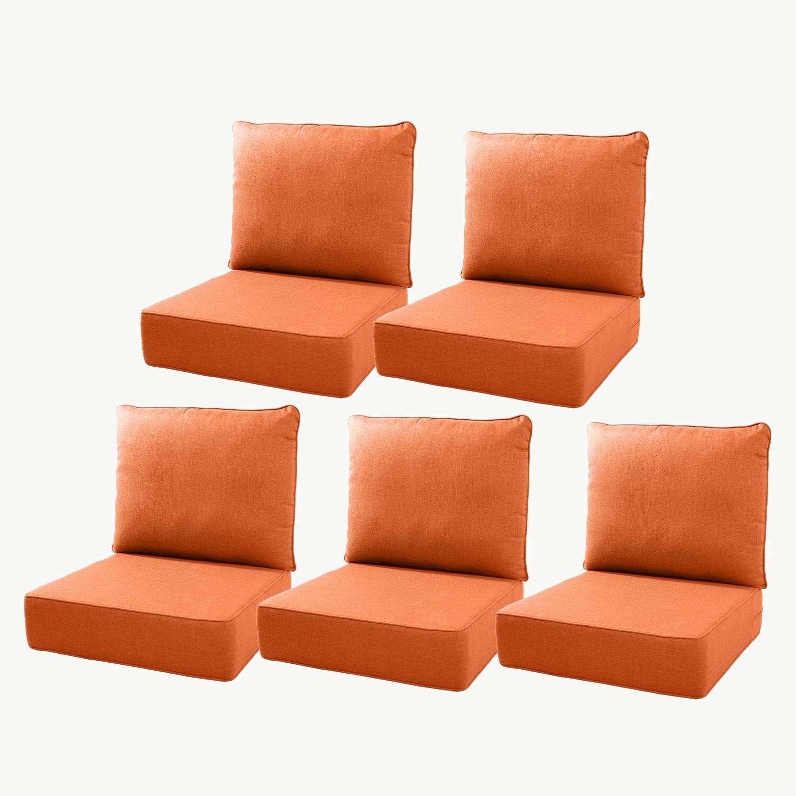 Joyofarm 24" x 22" x 6" Outdoor Chair Cushions for Patio Furniture ...