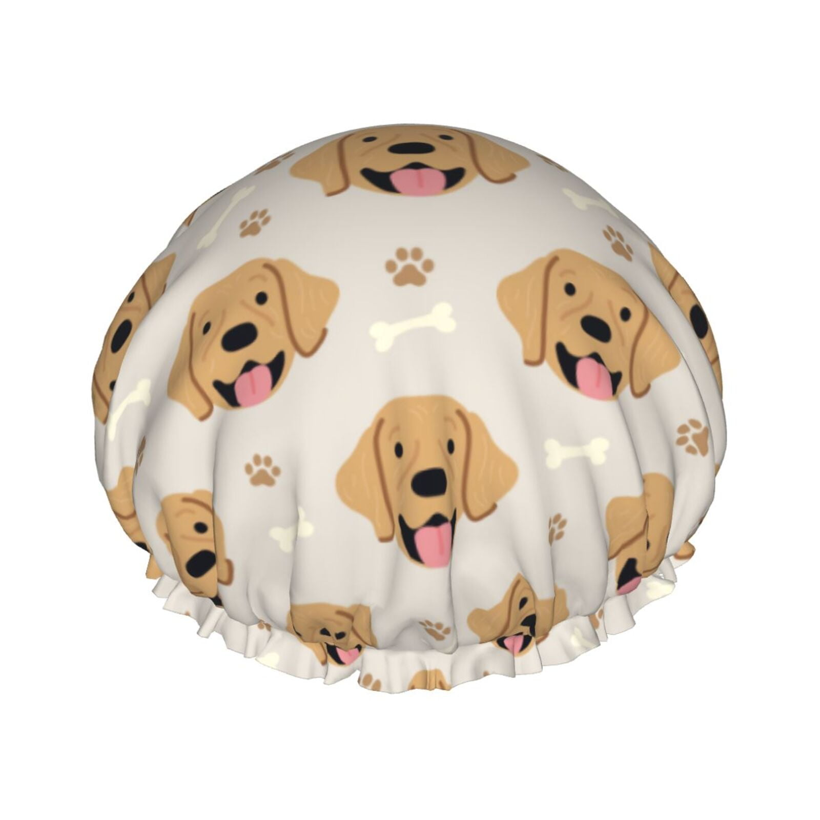 Joyous Labrador Retriever Dog Shower Cap, Reusable Bath Hair Hat for ...