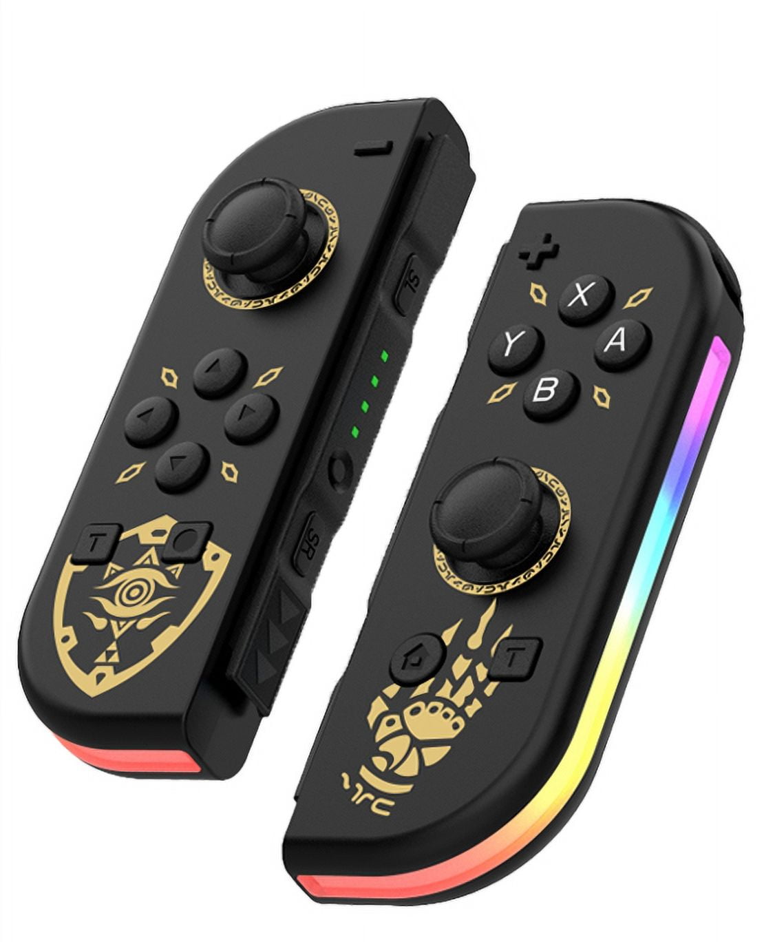 Joypad Colorful RGB Light Game Controller (L/R) for Nintendo Switch, Wireless Joypad Replacement ...