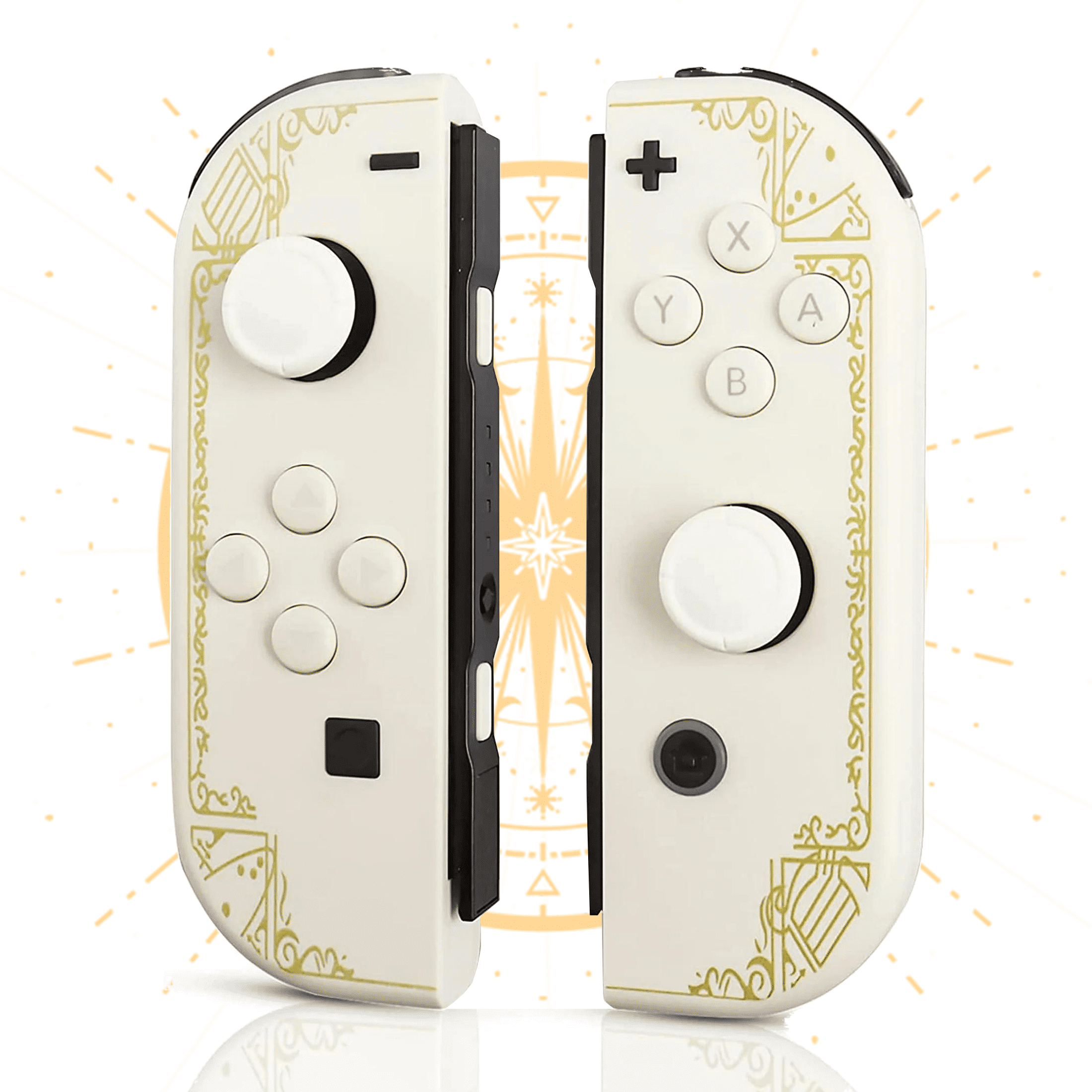 Joypad Controller Compatible with Nintendo Switch/Lite/OLED Controller (L/R)/Patterned White ...
