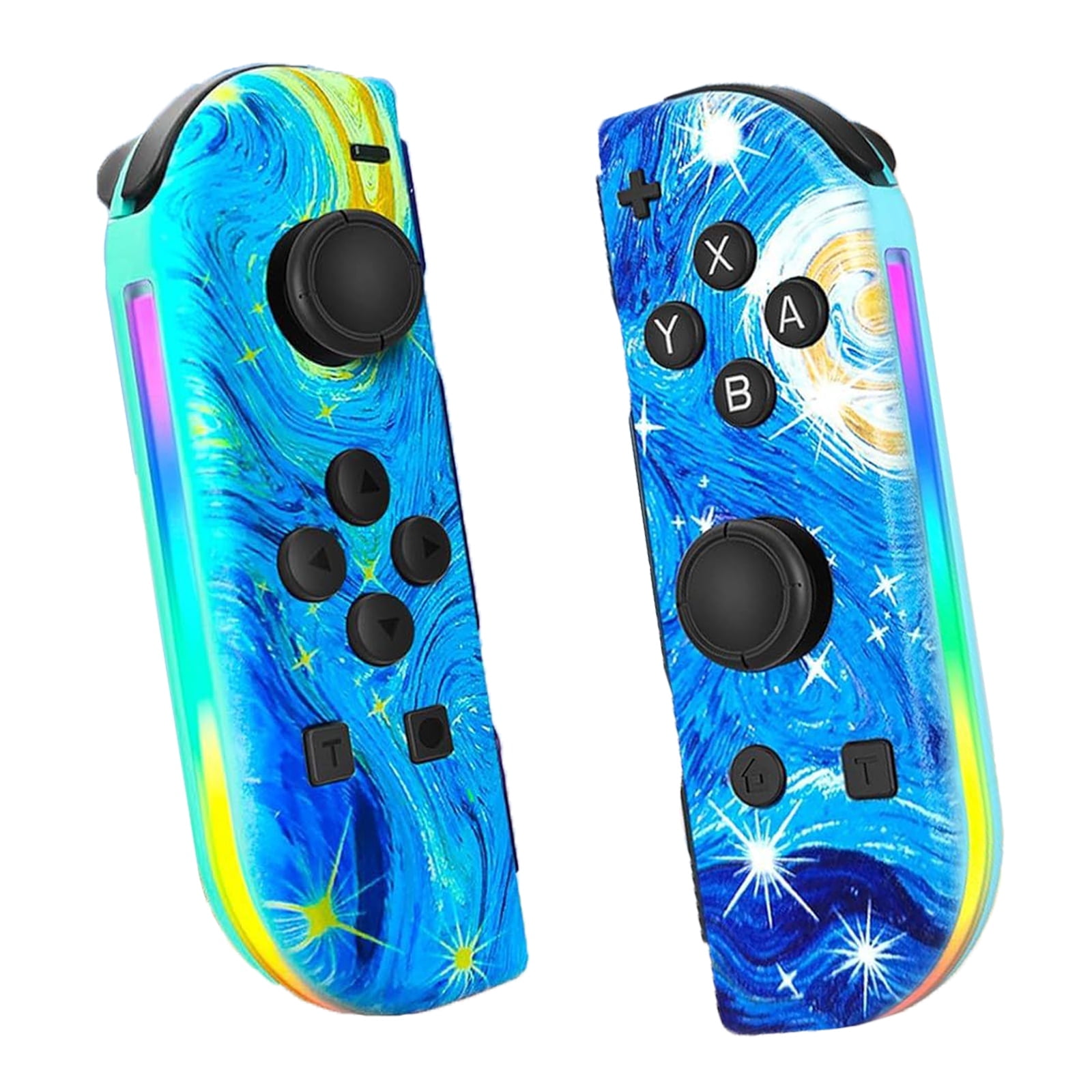 Joypad Controller (L/R) for Nintendo Switch, Starry Night Wireless Joypad Replacement for Switch ...