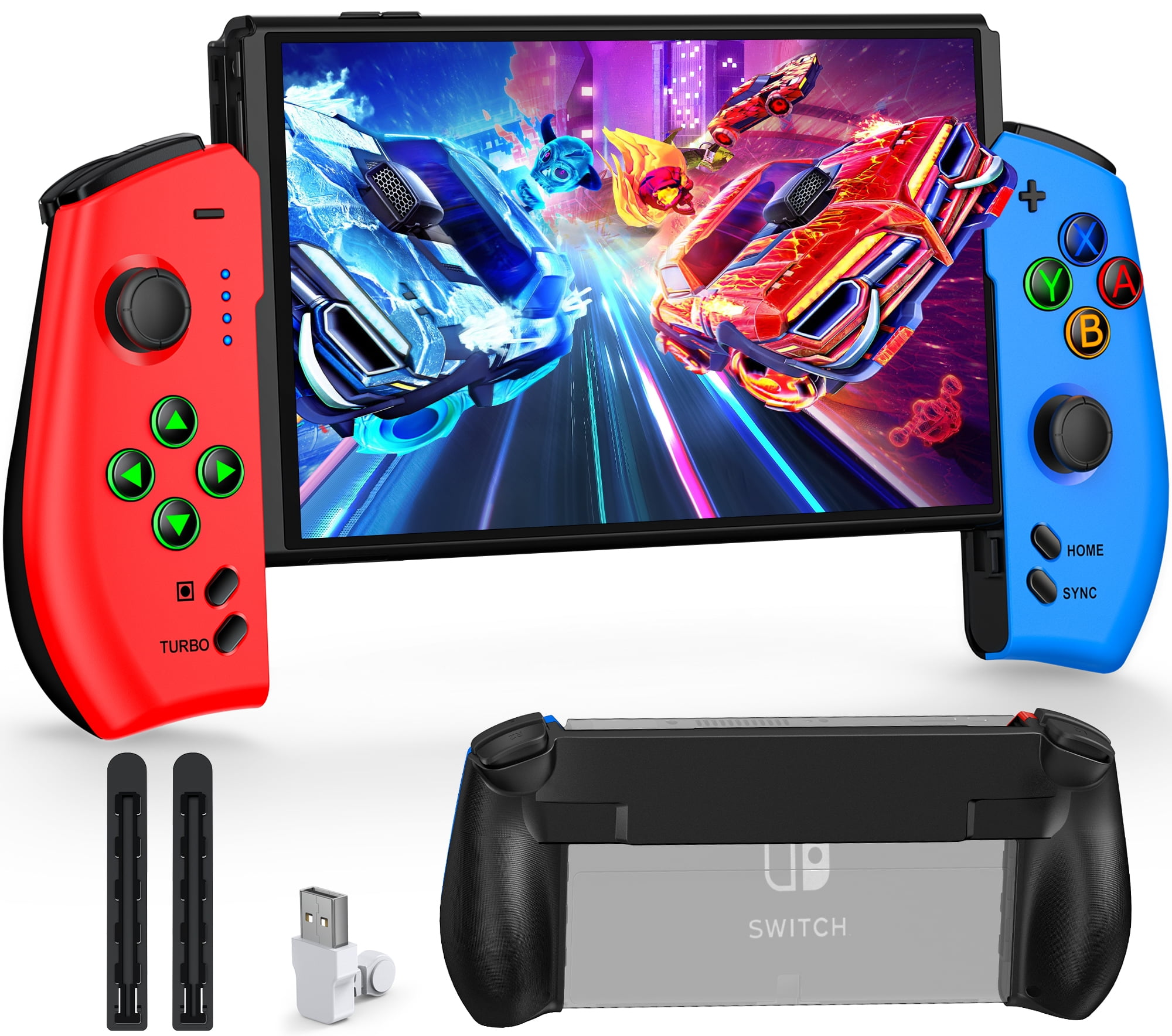 Joypad for Nintendo Switch/OLED Joy Cons, ESYWEN Switch Controller with ...