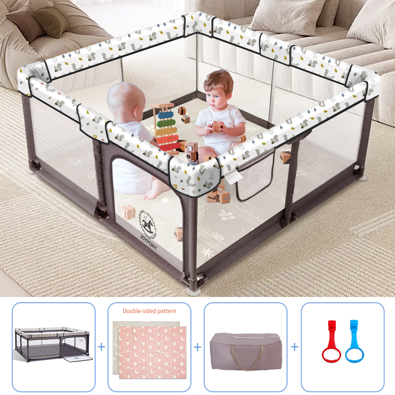 Large Baby Playpen, 79x63x27inch Activity Center Playard for Babies and ...