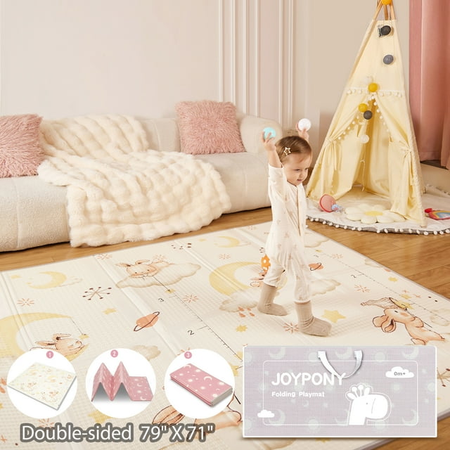 Joypony Baby Play Mat 79" X 71", Extra Large Foldable Play Mats for ...