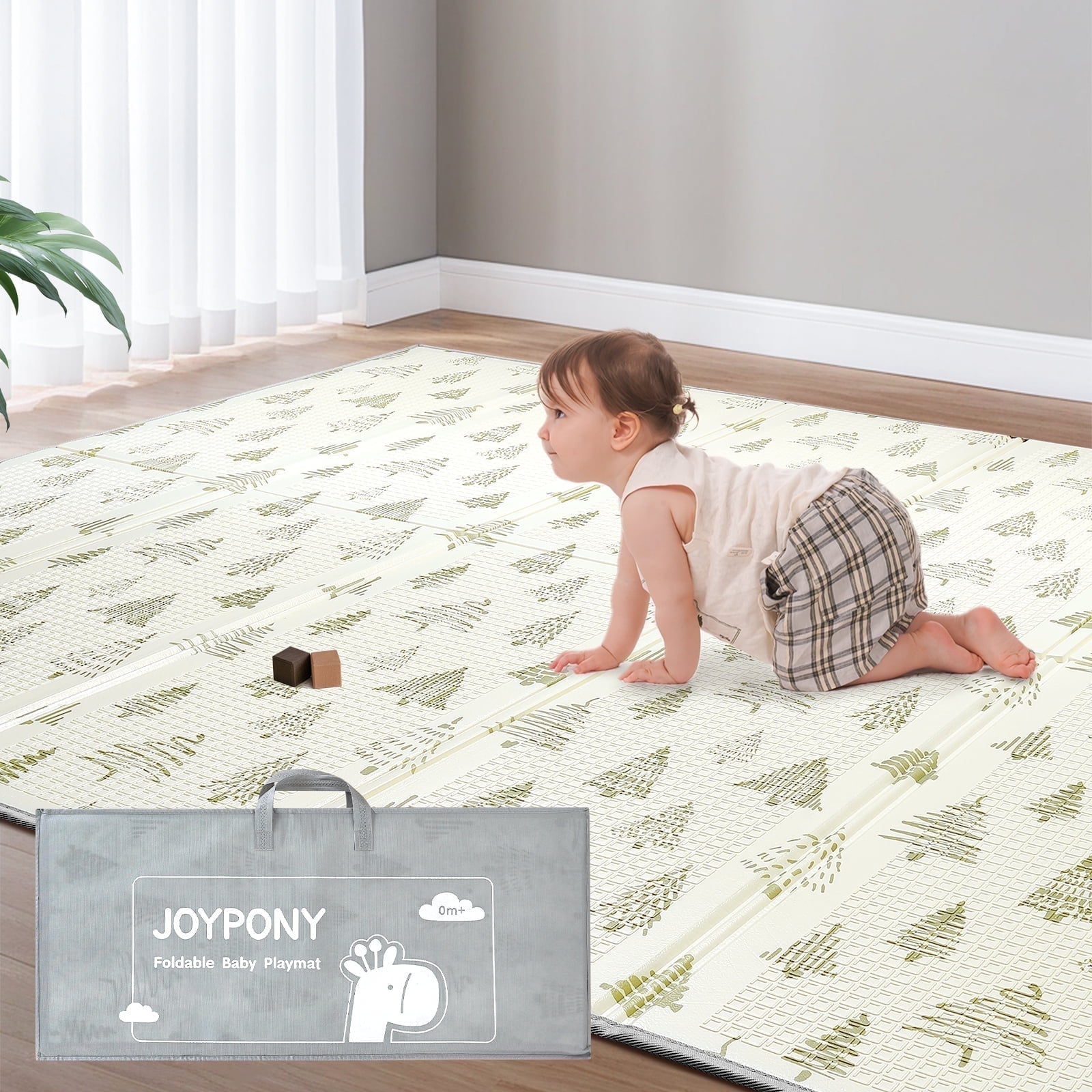 Joypony Baby Play Mat 71" x 79" x 0.4" – Lightweight Foldable Mat for ...