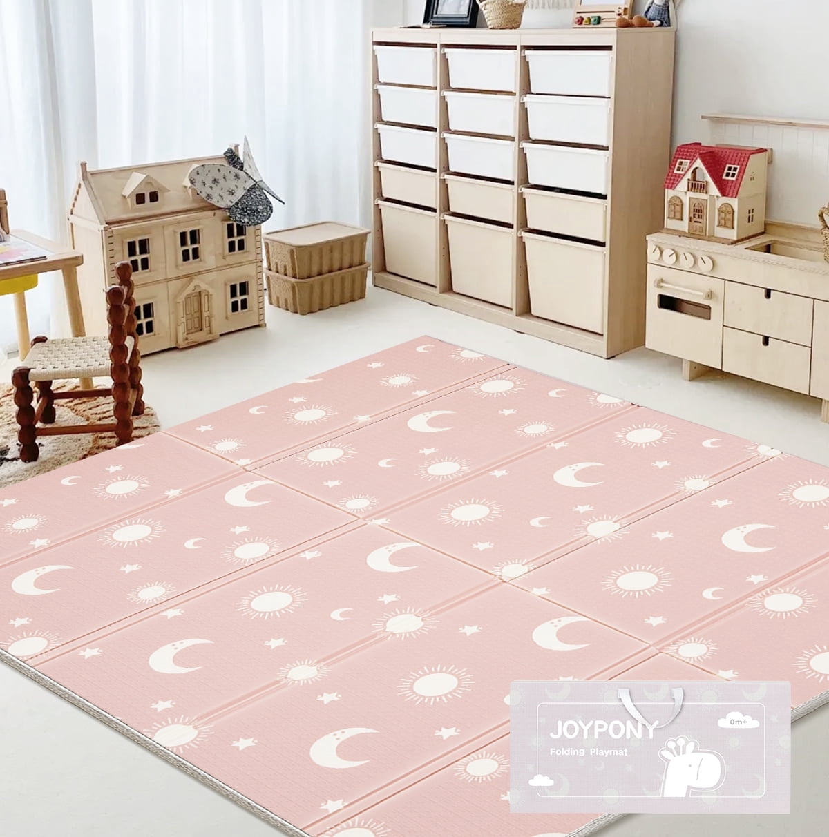 Joypony Large Baby Play Mat, 47 x 47 in, Foldable, Double-Sided, for ...