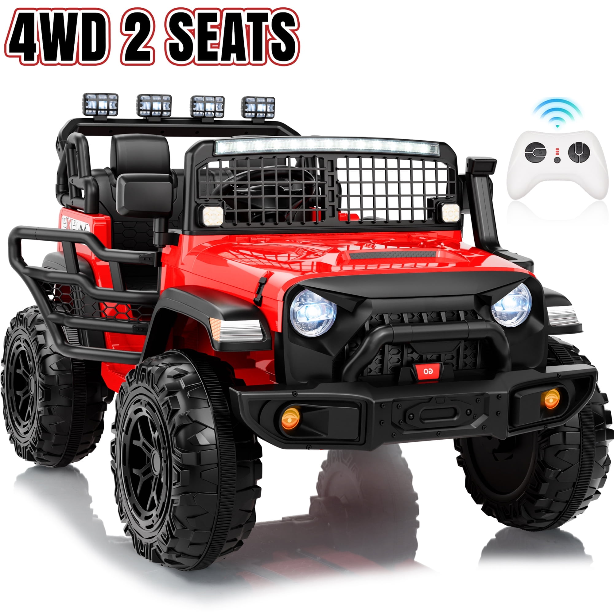 Joyracer 24V Electric Rideable Kids Truck Car with Remote Control, 2 ...