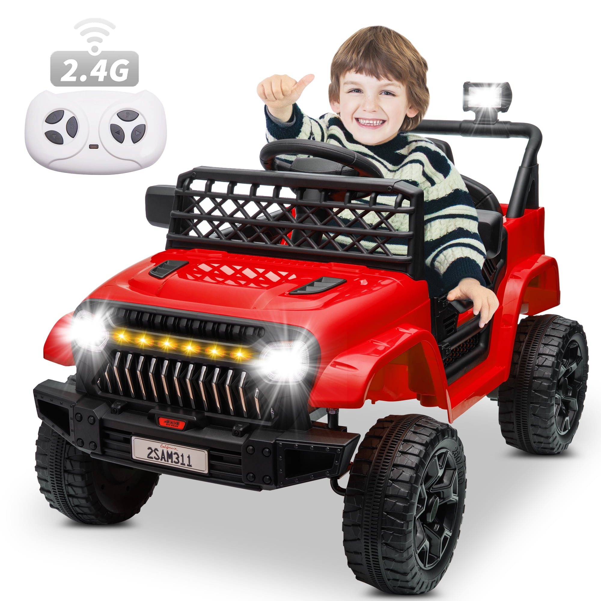 Joyracer 12V Ride on Toys with Remote Control, Kids Car Electric ...