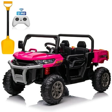 EastVita Kids 24V Ride on Car Large Farm Tractor Dump Truck 6 Wheels ...