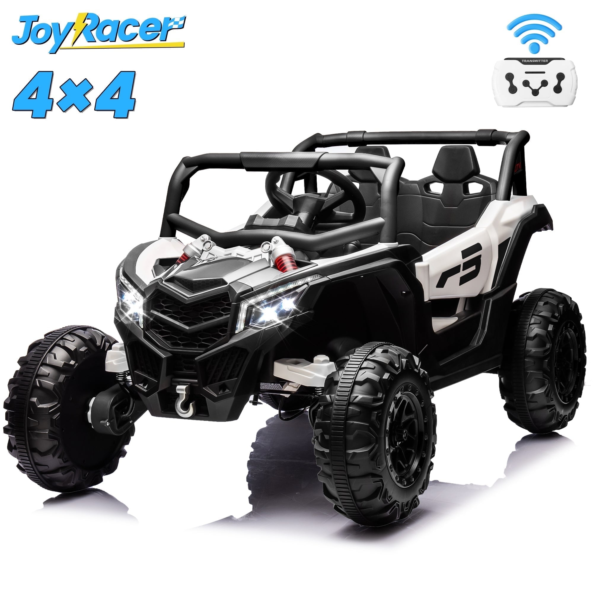 Joyracer 24 Volt Ride on Toys 2 Seater, Power Car wheels UTV with 4 ...