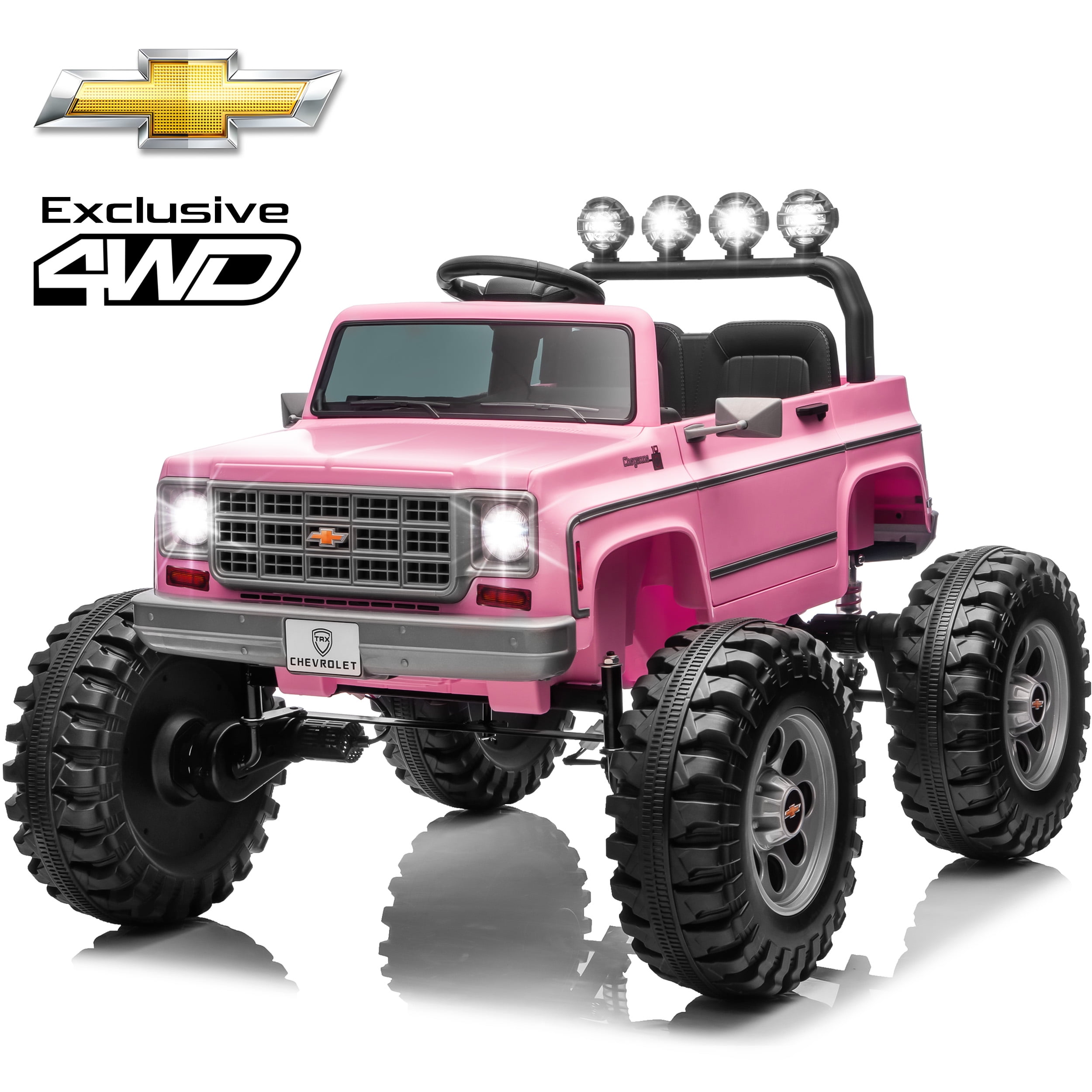 Chevrolet Cheyenne 24 Volt Ride on Toys, Joyracer 4WD Electric Car for ...