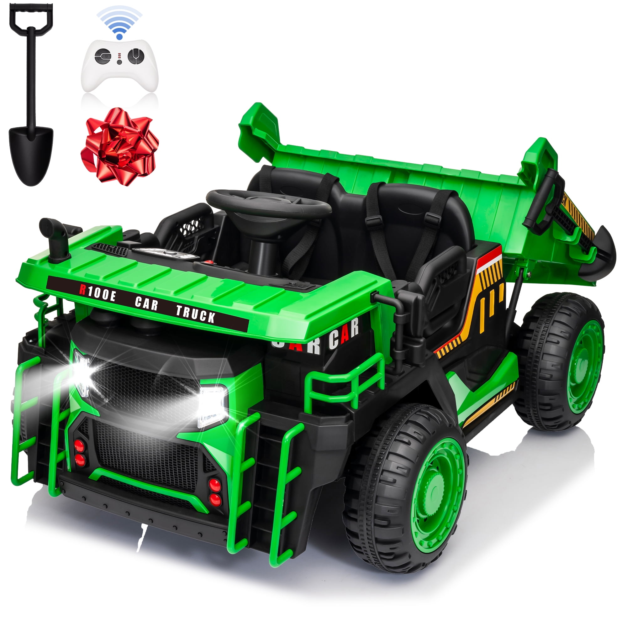 Joyracer 24V Kids Ride on Tractor with Remote Control, 4WD, 7AH Battery ...