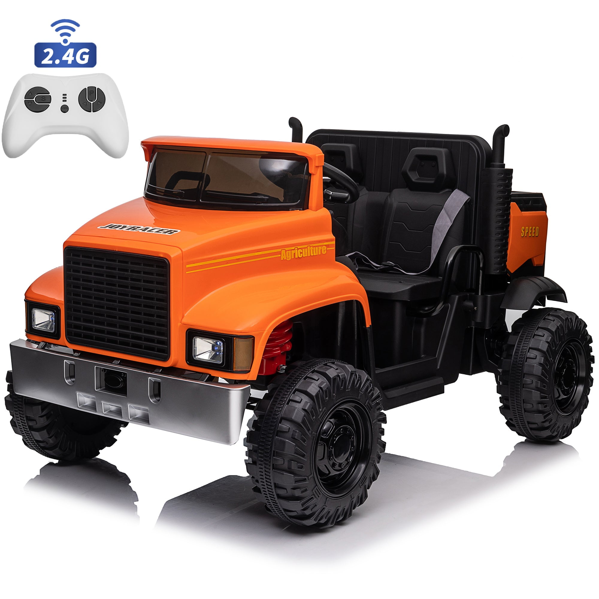 Joyracer 24 Volts 2 Seater Kids Ride on Dump Truck Car, Electric ...