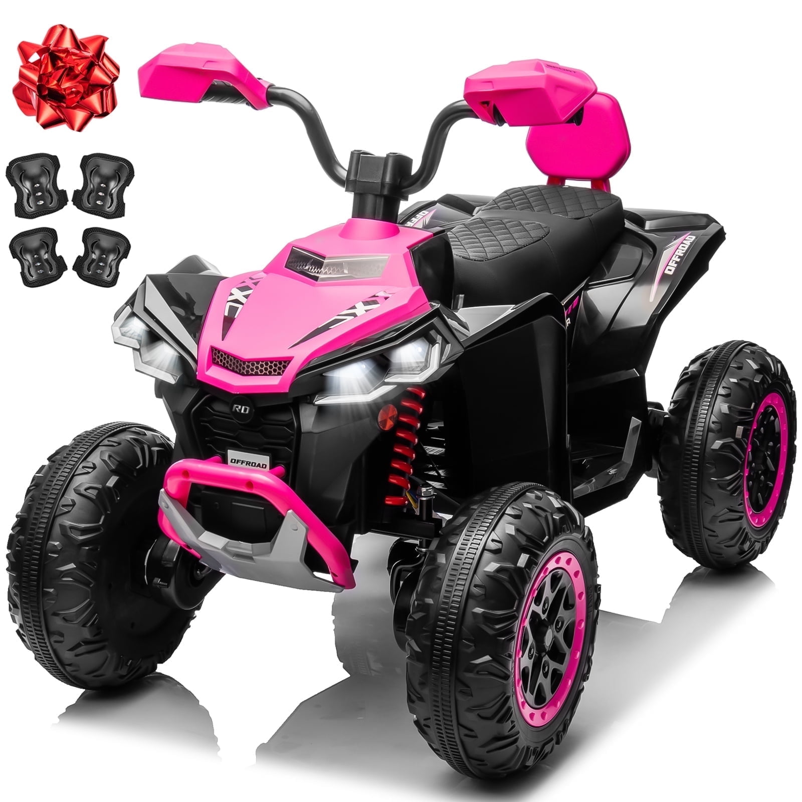 Joyracer 4WD 24V 2 Seaters Kids Ride on Toy, 4×200W Motors, 9AH Battery ...