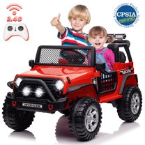 Kidzone Kids 12V 9AH Battery Powered Extra Wide Seat Ride On Truck with ...