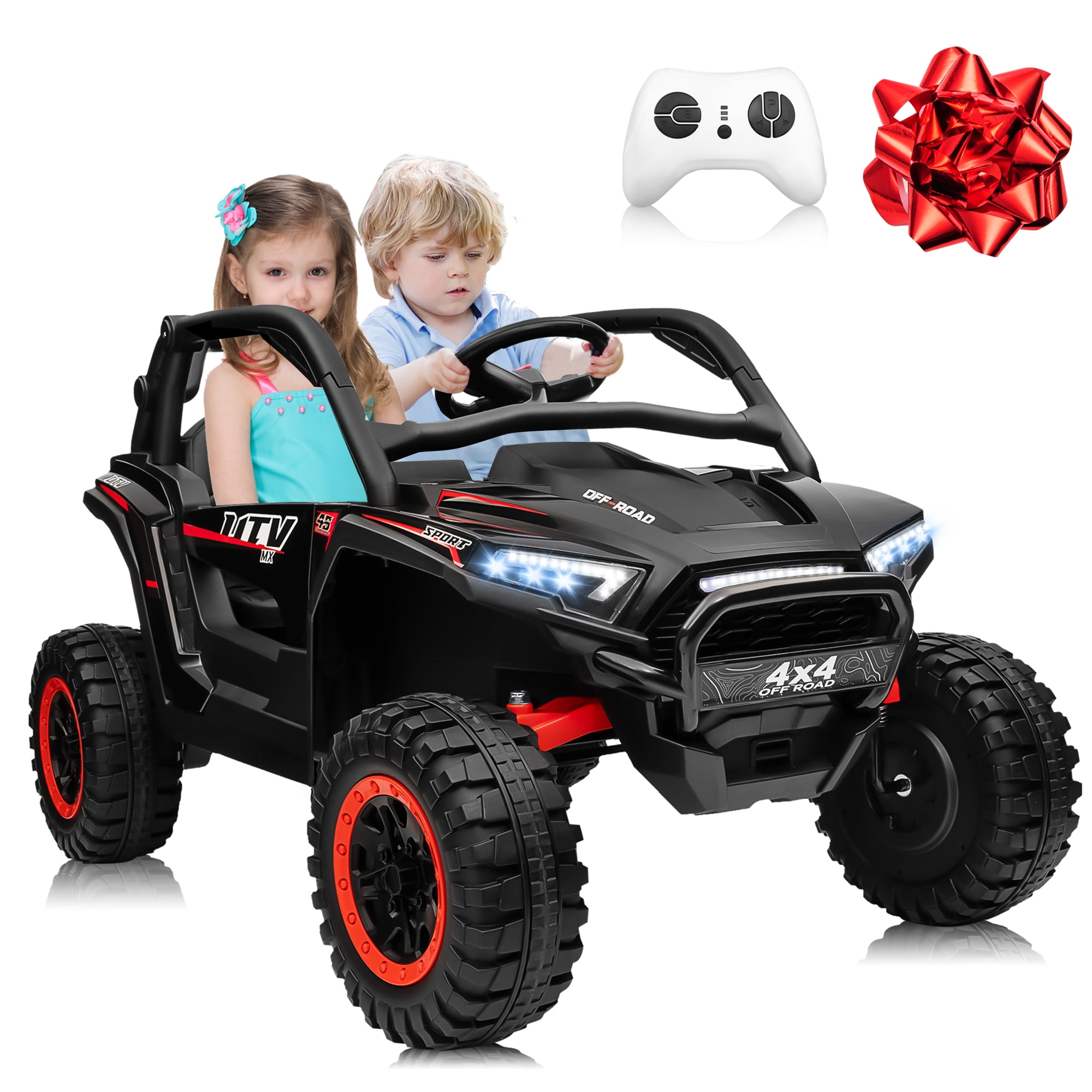 Joyracer 24V Kids Ride-on Toys UTV, 4WD Powered off-Road Car w/ Remote ...