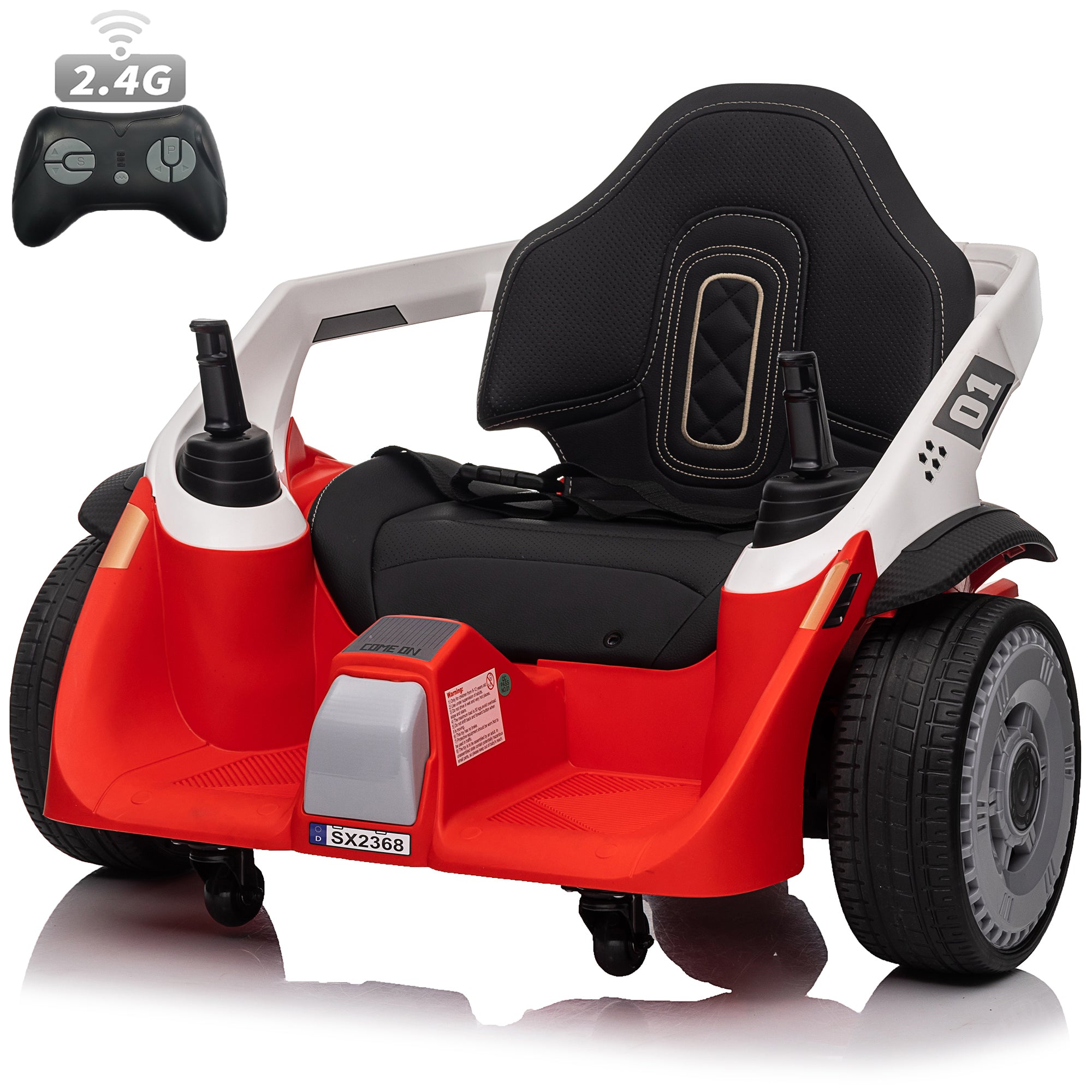 Joyracer 24V Ride on Toys with Remote Control, 2*100W 7AH Battery ...