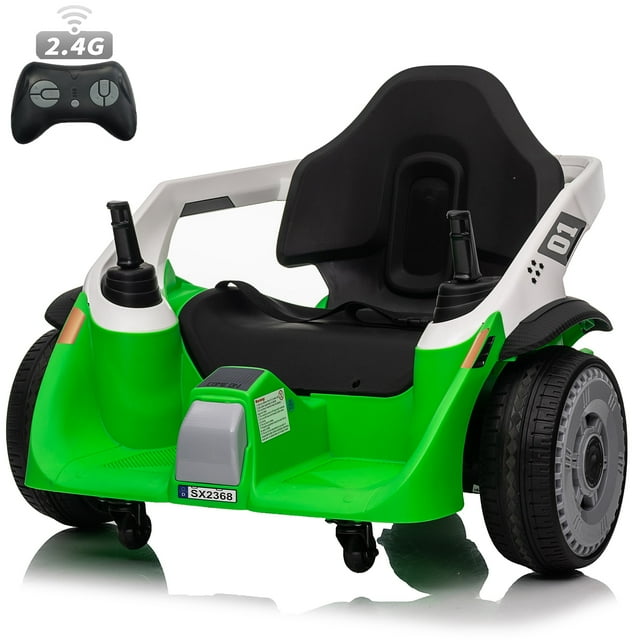 Joyracer 24V Electric Ride on Toy with Remote, 2*100W 7AH Battery, 3 ...