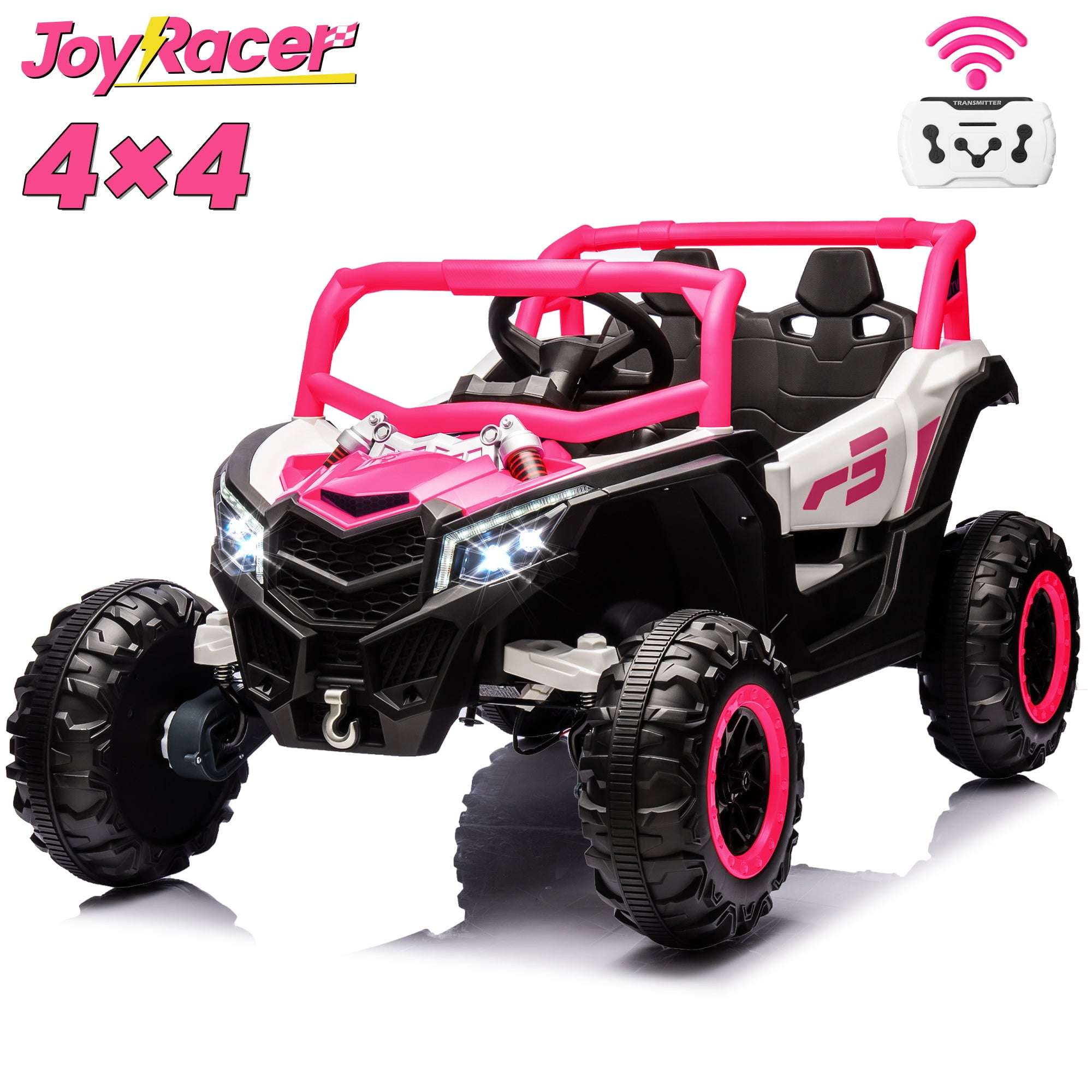 Joyracer 24 Volt Ride on Toys 2 Seater, Power Car wheels UTV with 4 ...