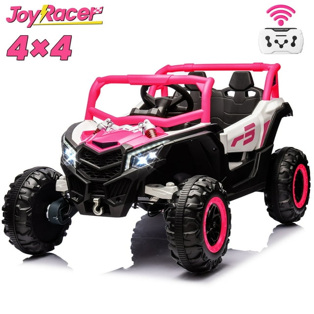Joyracer 24 Volt Ride on Toys 2 Seater, Power Car wheels UTV with 4 ...