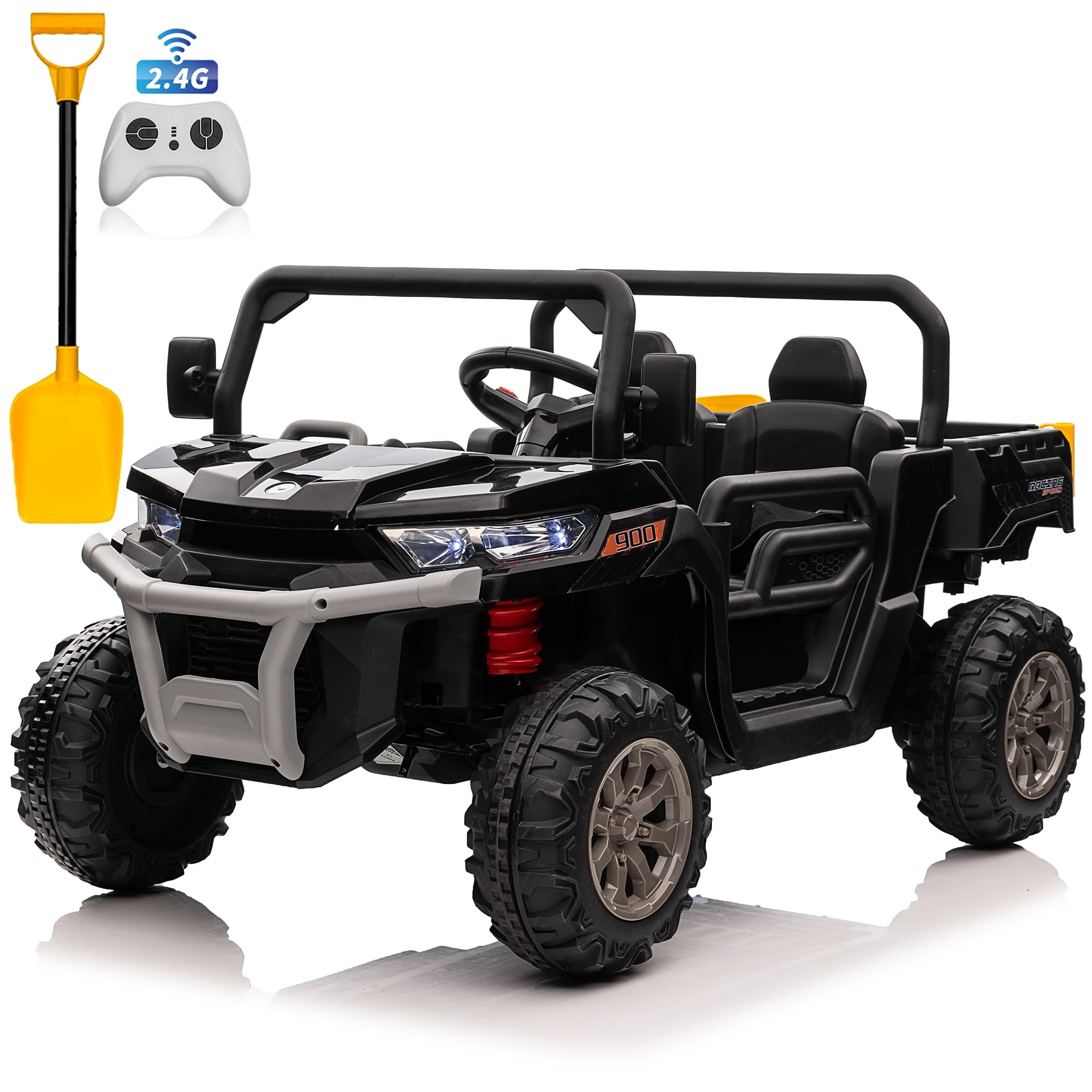 Joyracer 24V Ride on Toys, 2 Seater 4-Wheel UTV Car, Ride on Dump Truck ...