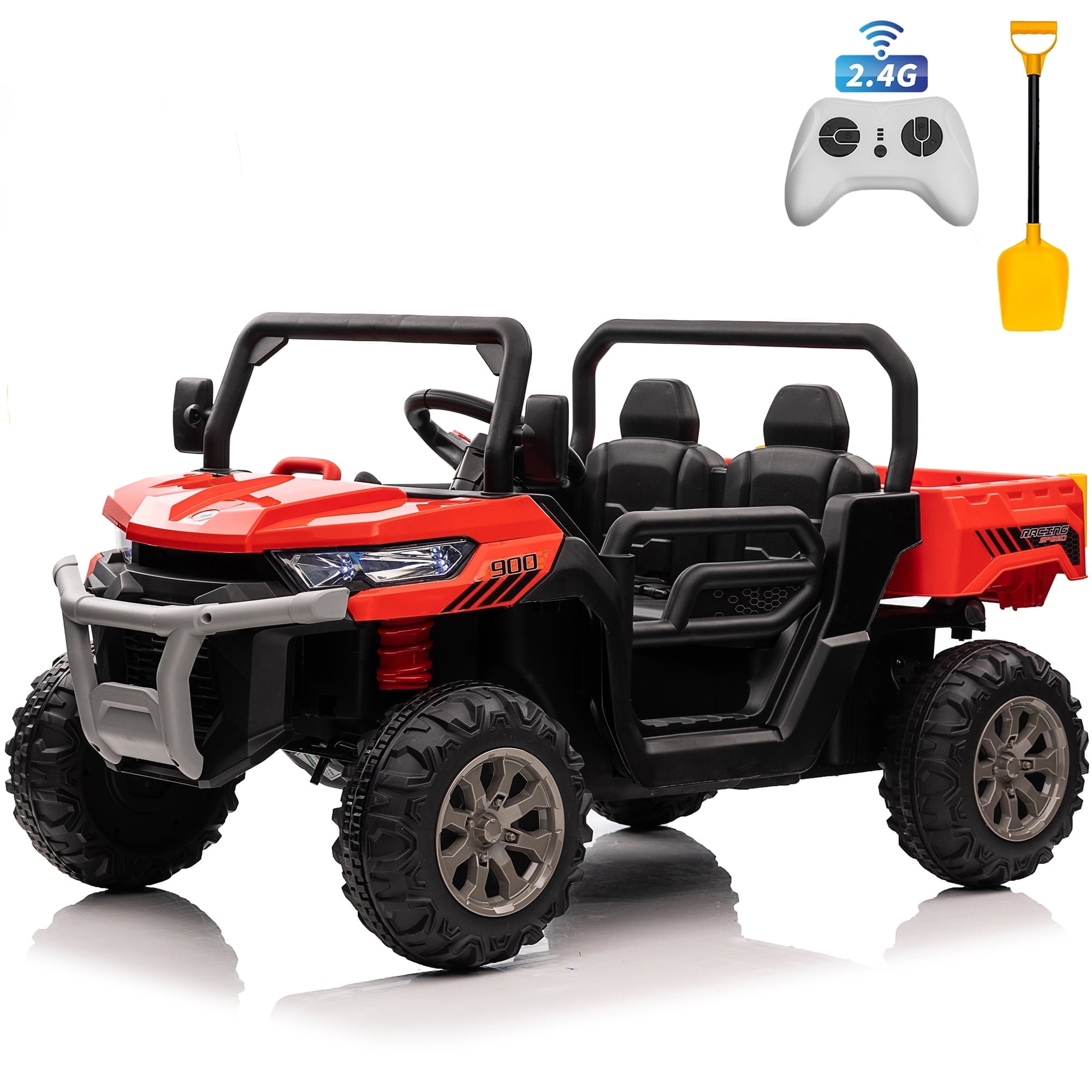 Joyracer 24V Ride on Toys, 2 Seater 4-Wheel UTV Car, 2WD Ride on Dump ...